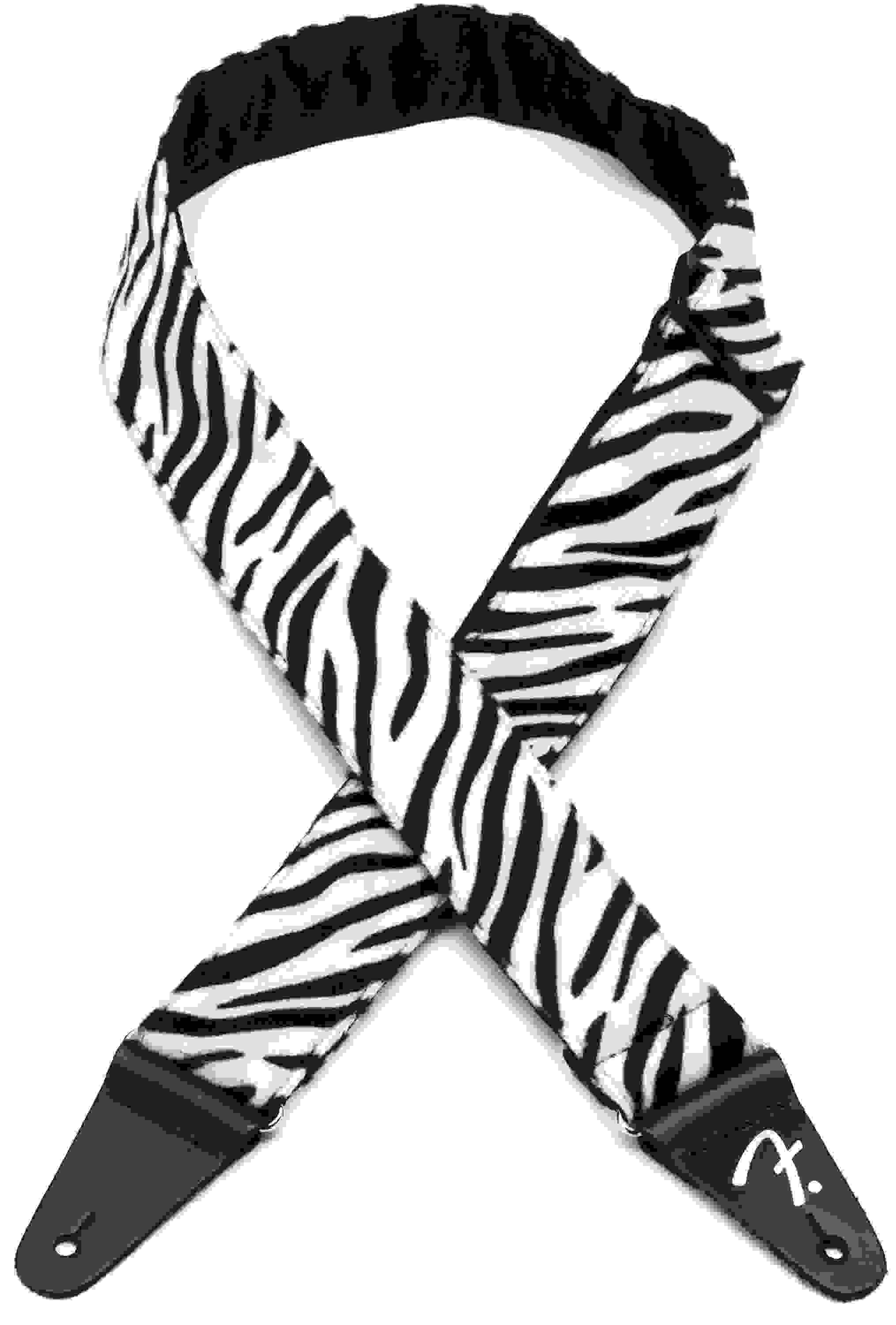 Fender Wild Zebra Print Guitar Strap | Sweetwater