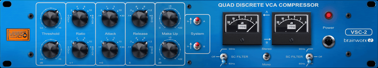 Brainworx Vertigo VSC-2 Compressor Plug-in | Sweetwater