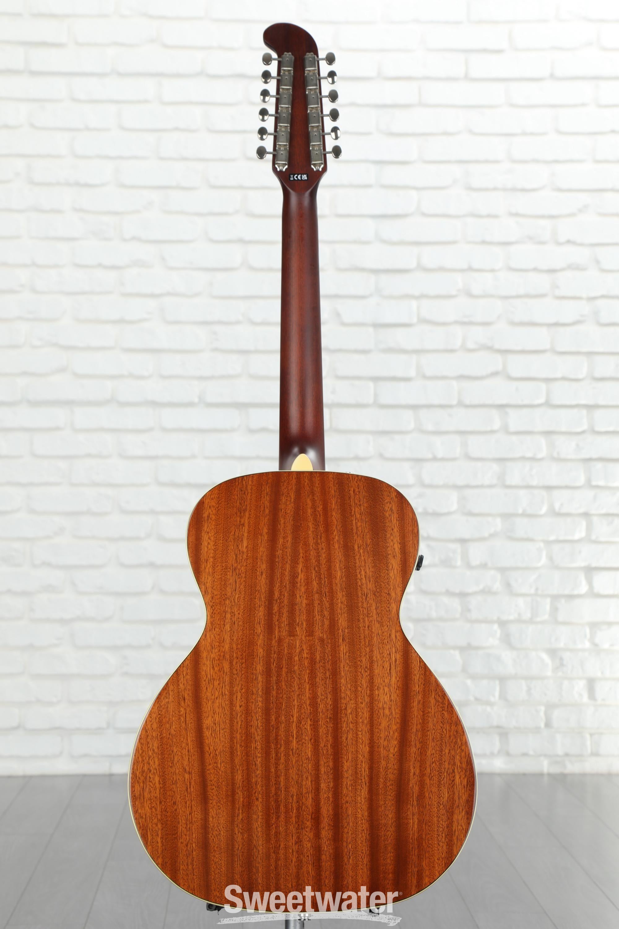 Fender Villager 12-string Acoustic-electric Guitar - Aged Natural ...