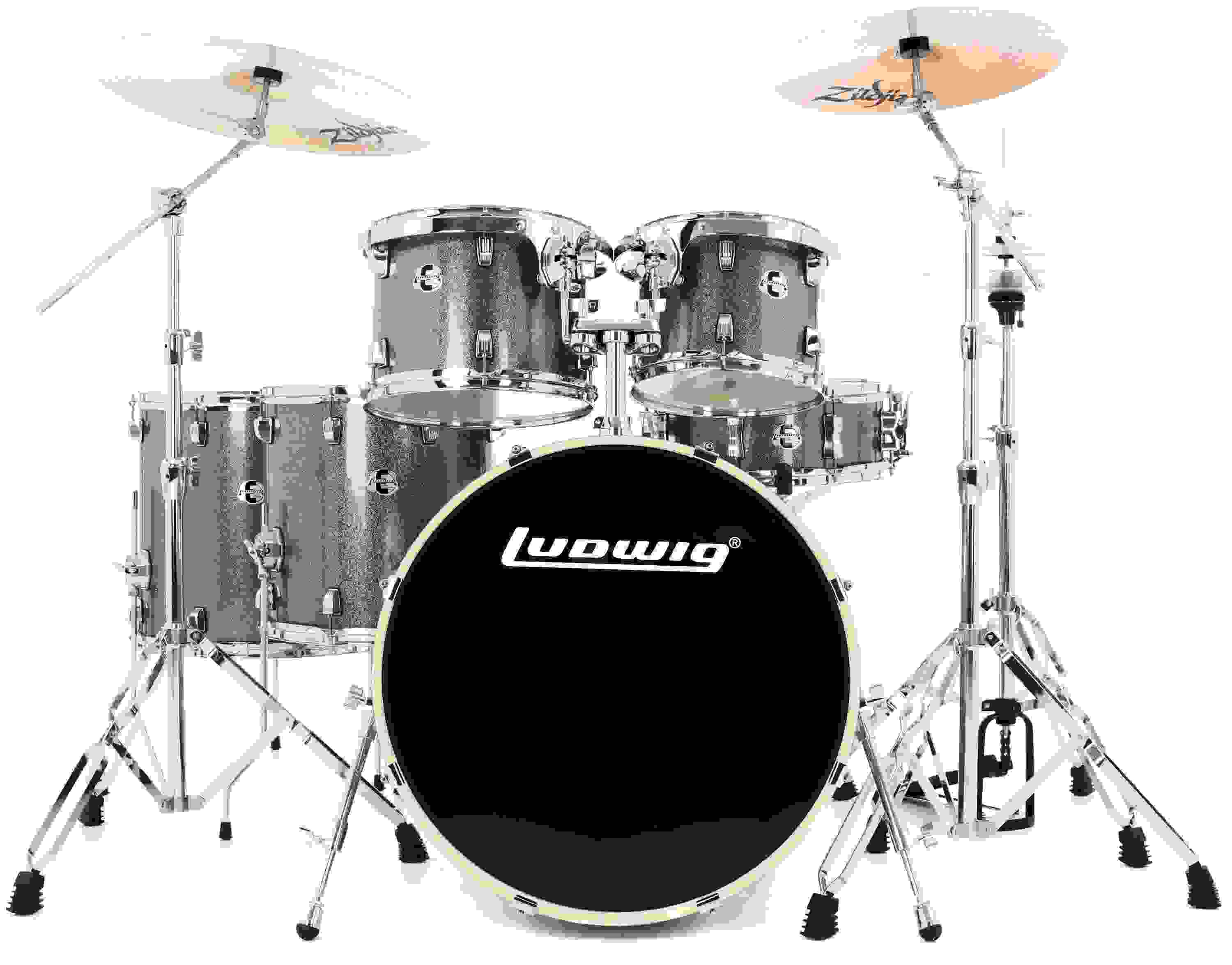Ludwig Element Evolution 6-piece Complete Drum Set with Zildjian ...