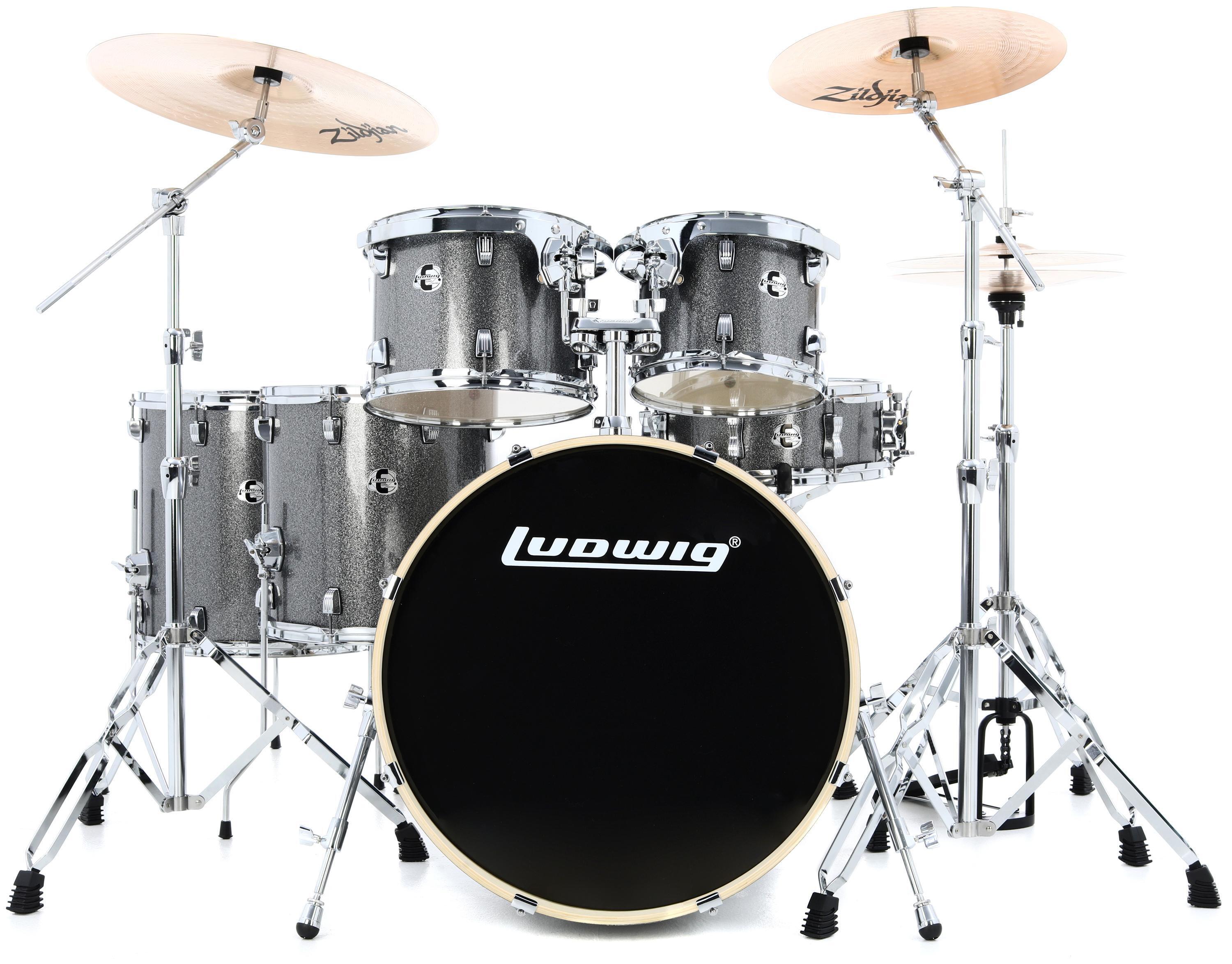 Ludwig Element Evolution 6-piece Complete Drum Set with Zildjian ...