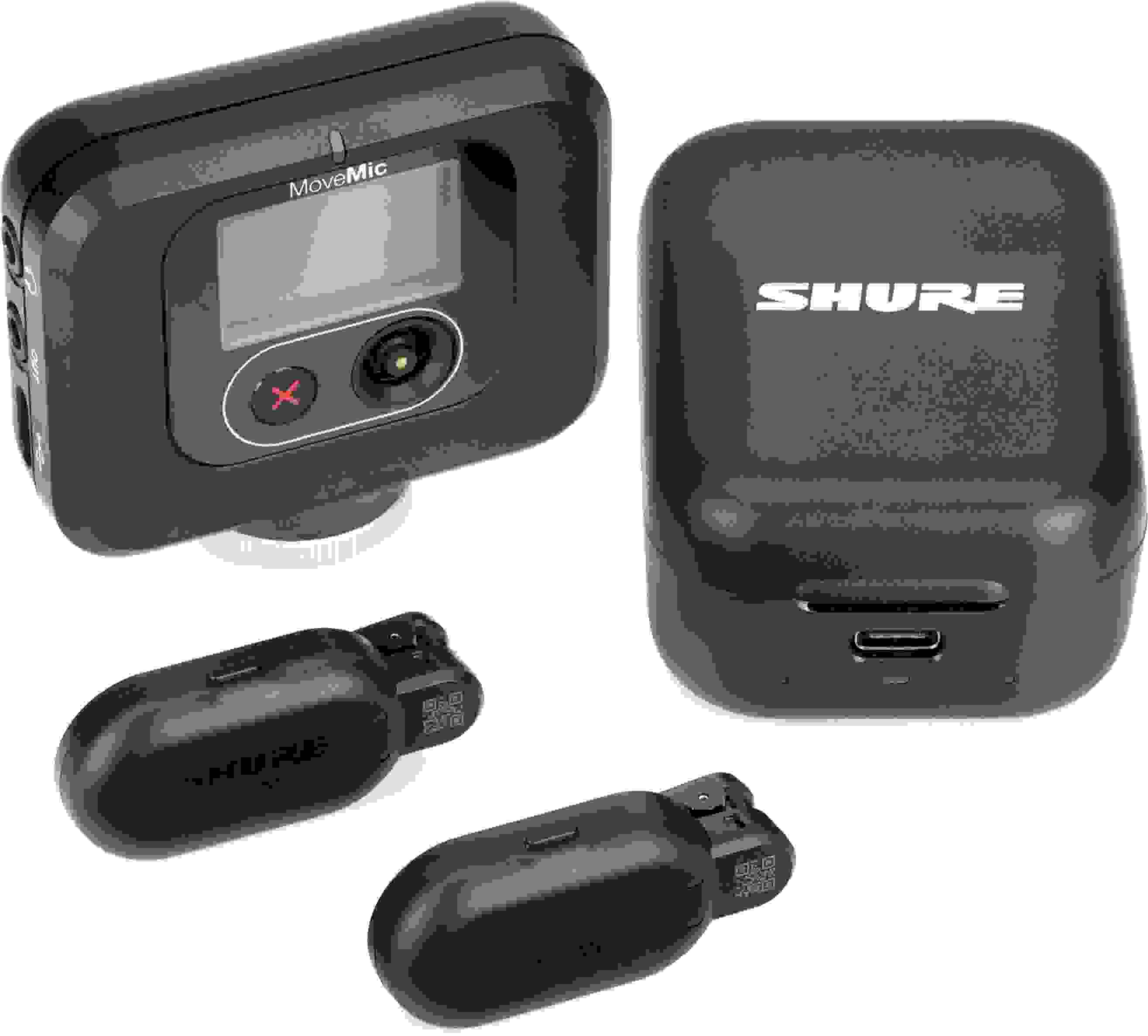 Shure MoveMic Two Wireless Lavalier Microphone Receiver Kit | Sweetwater