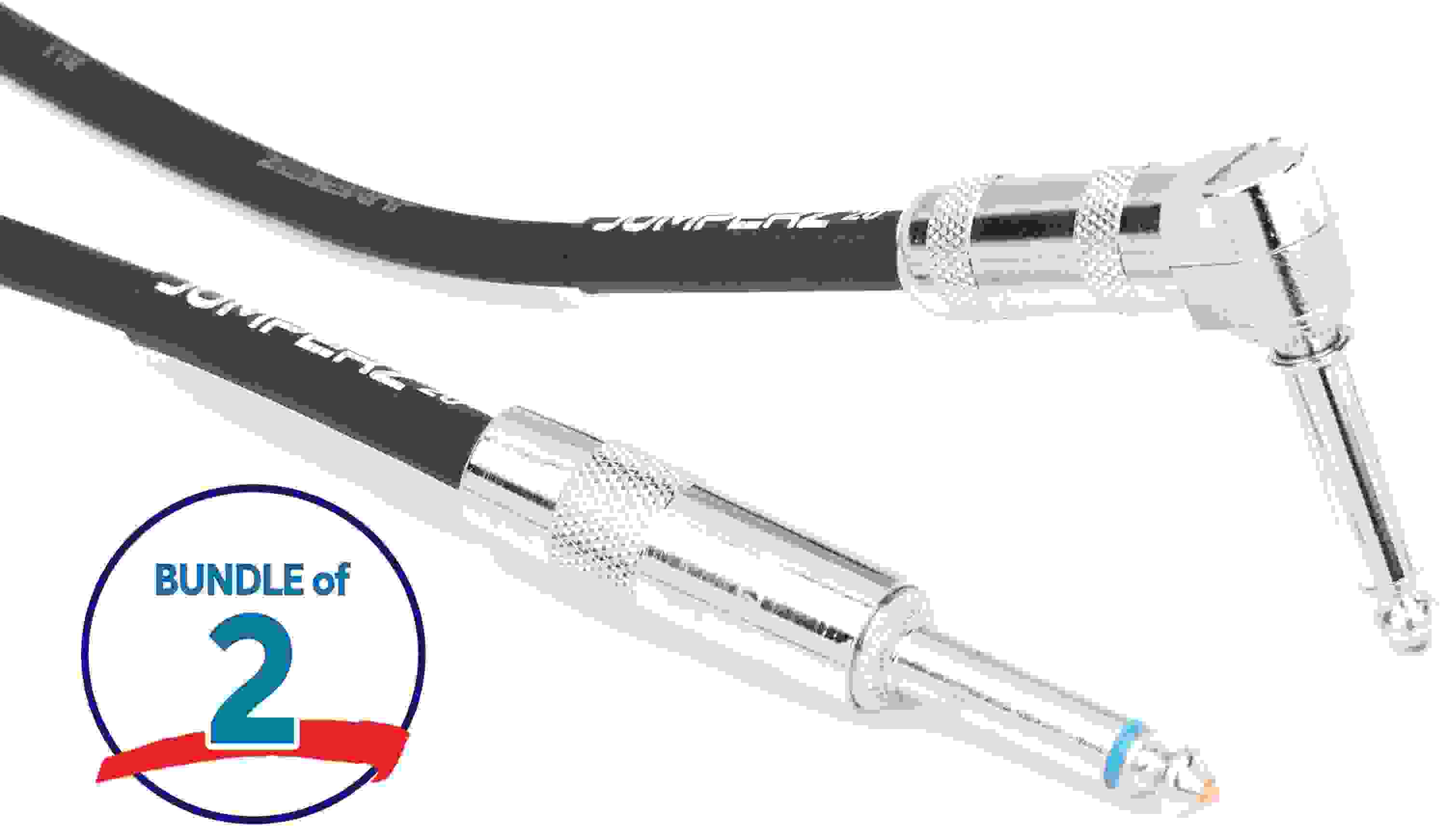 JUMPERZ Blue Line Silent Instrument Patch Cable (2 Pack) - 20 feet | Sweetwater