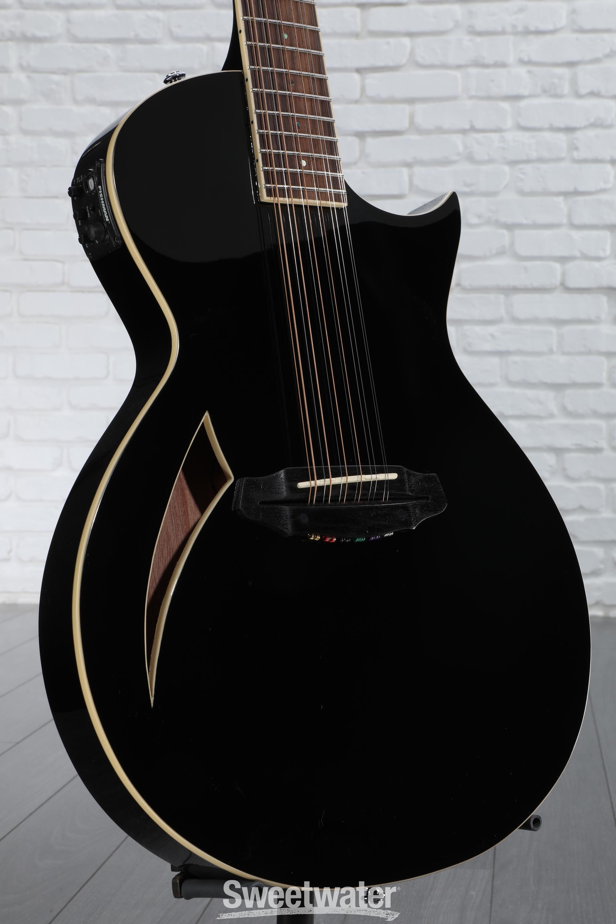 ESP LTD TL-12 12-string Acoustic-electric Guitar - Black | Sweetwater