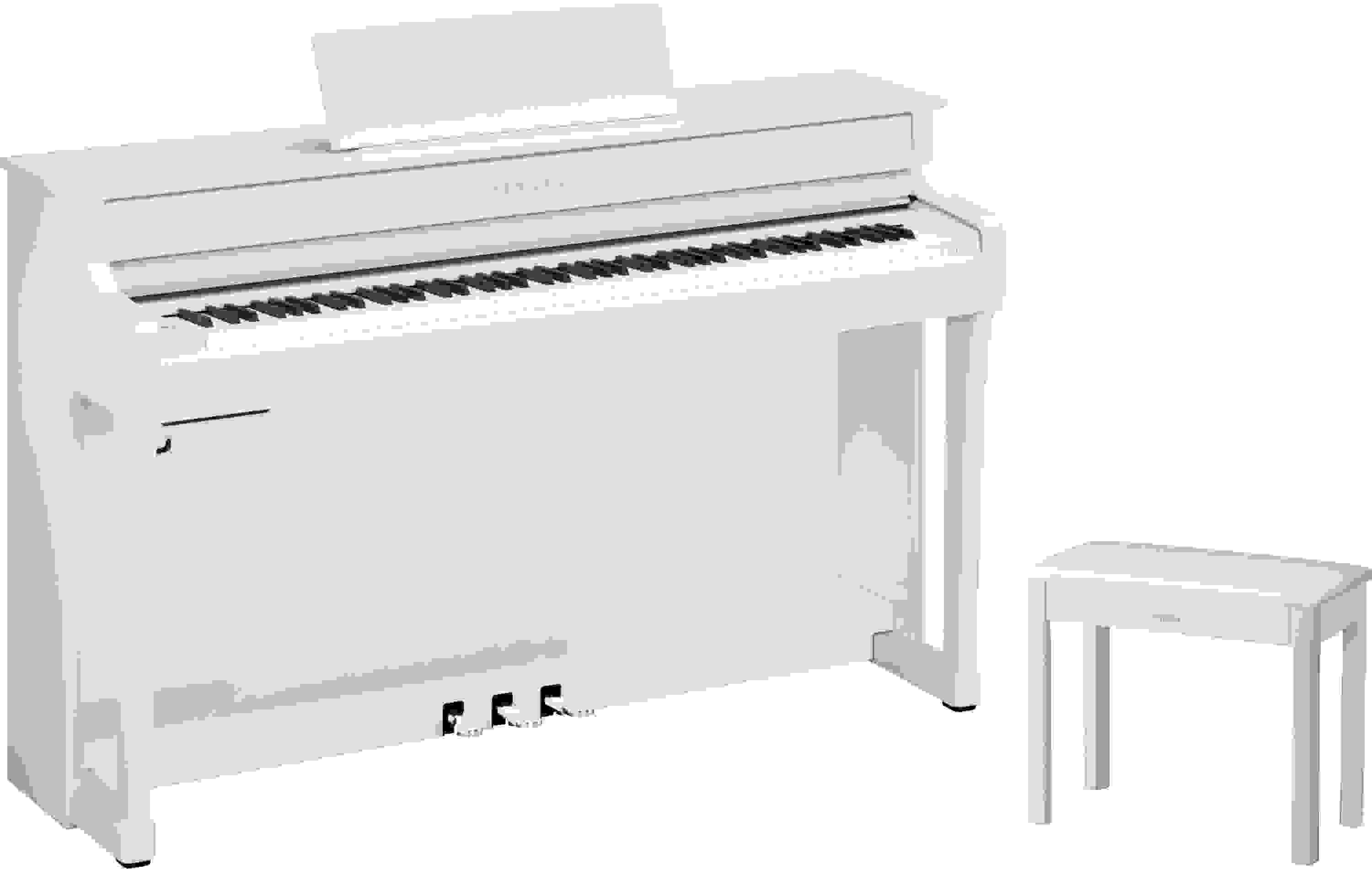 Yamaha Clavinova CLP-835 Console Digital Piano with Bench - Matte White | Sweetwater