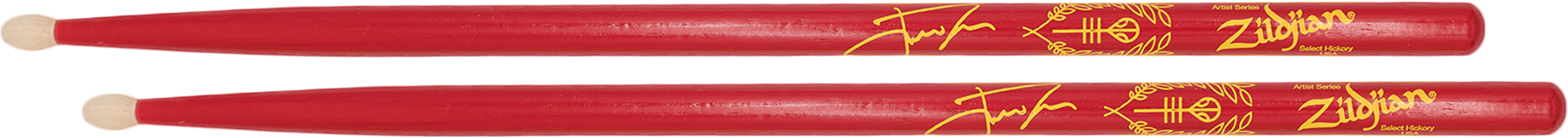 Zildjian Josh Dun Artist Series Drumsticks - Clancy Red | Sweetwater