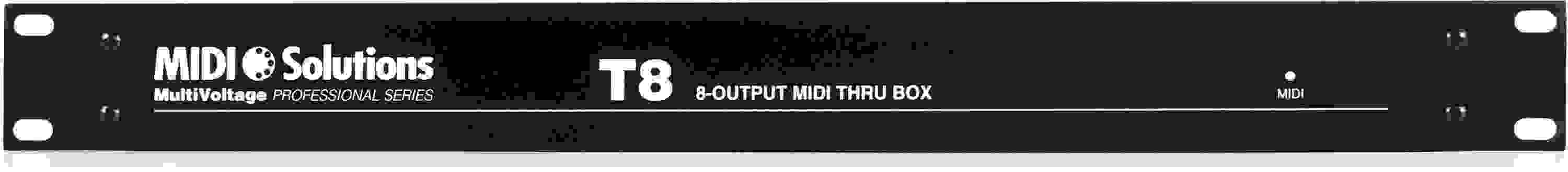 MIDI Solutions MultiVoltage T8 1-in 8-out MIDI Through Box | Sweetwater