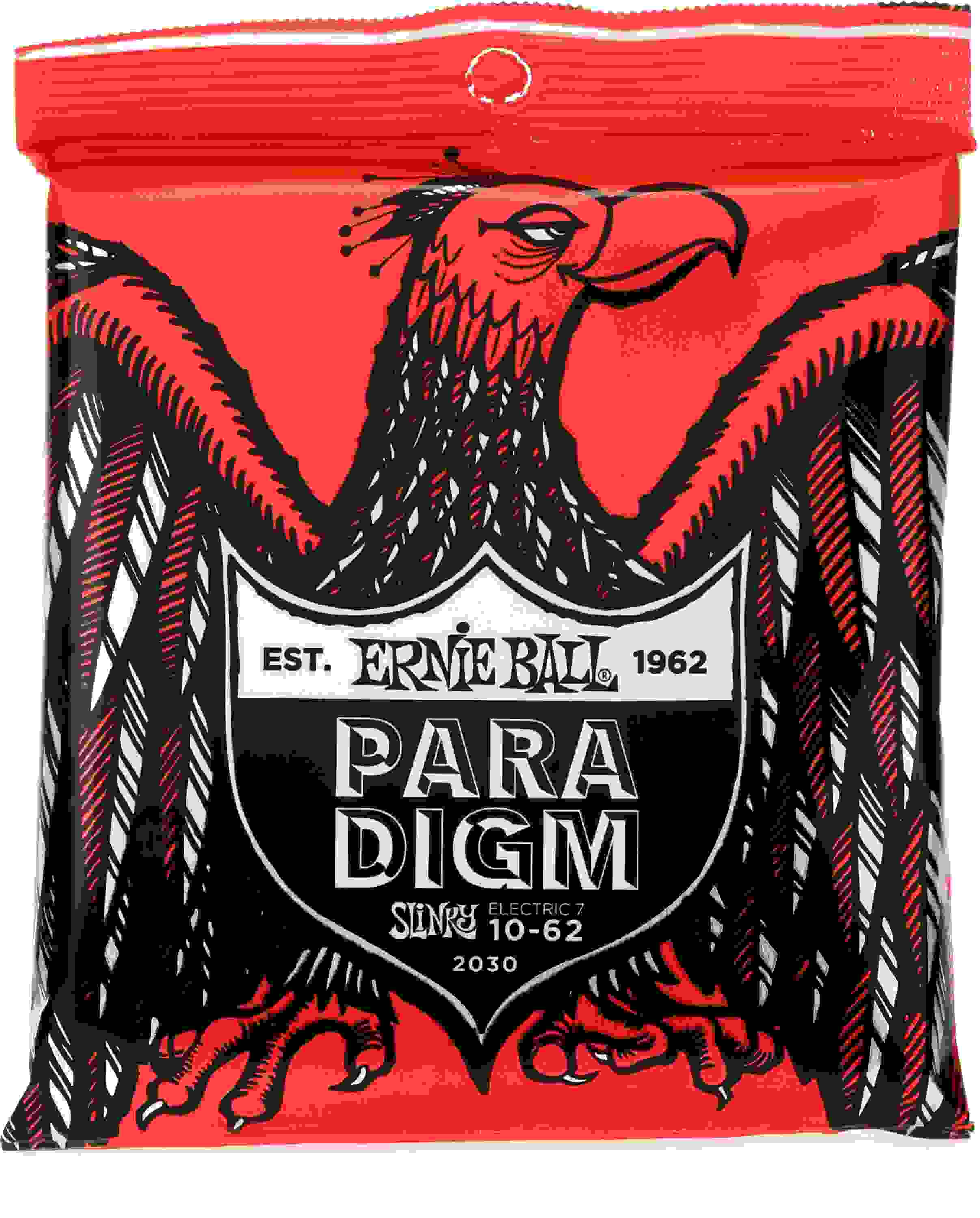 Ernie Ball 2030 Skinny Top Heavy Bottom Slinky Paradigm Electric Guitar Strings - .010-.062 7 ...