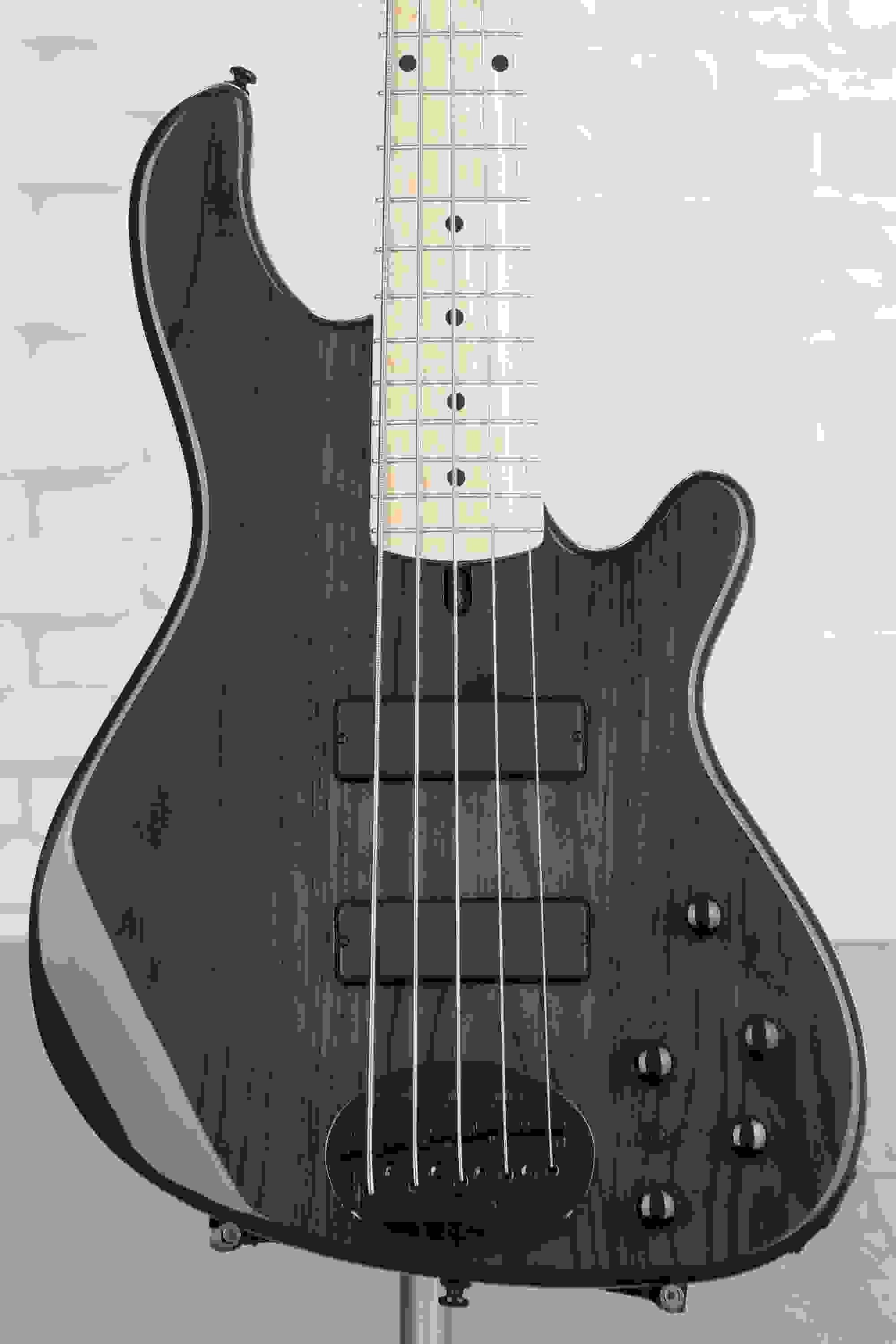 Lakland Skyline 55-OS Offset Bass Guitar - Trans Black with Maple ...