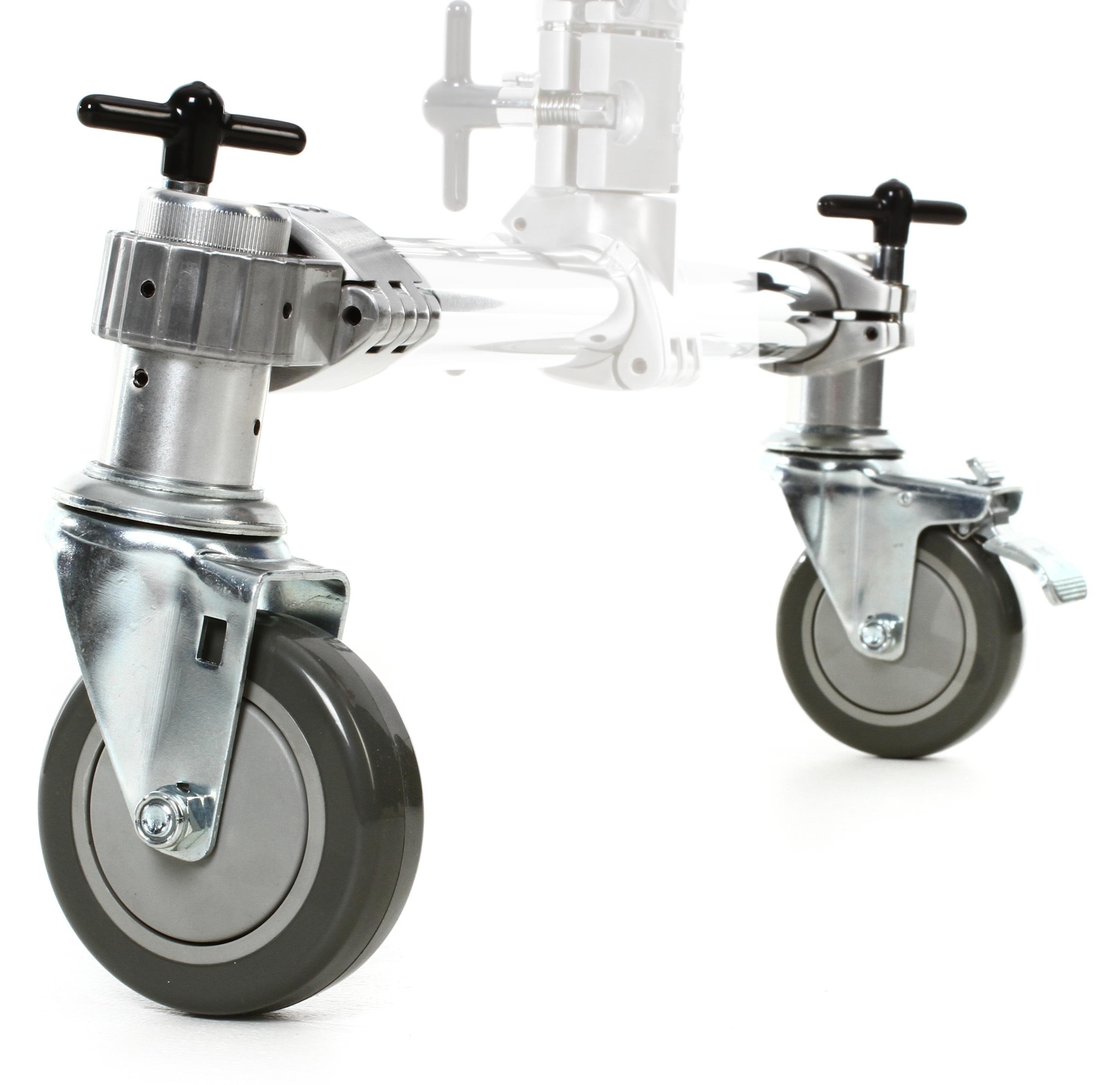 DW DWCPRKCAST Rack Casters with Single Brake (Pair) | Sweetwater
