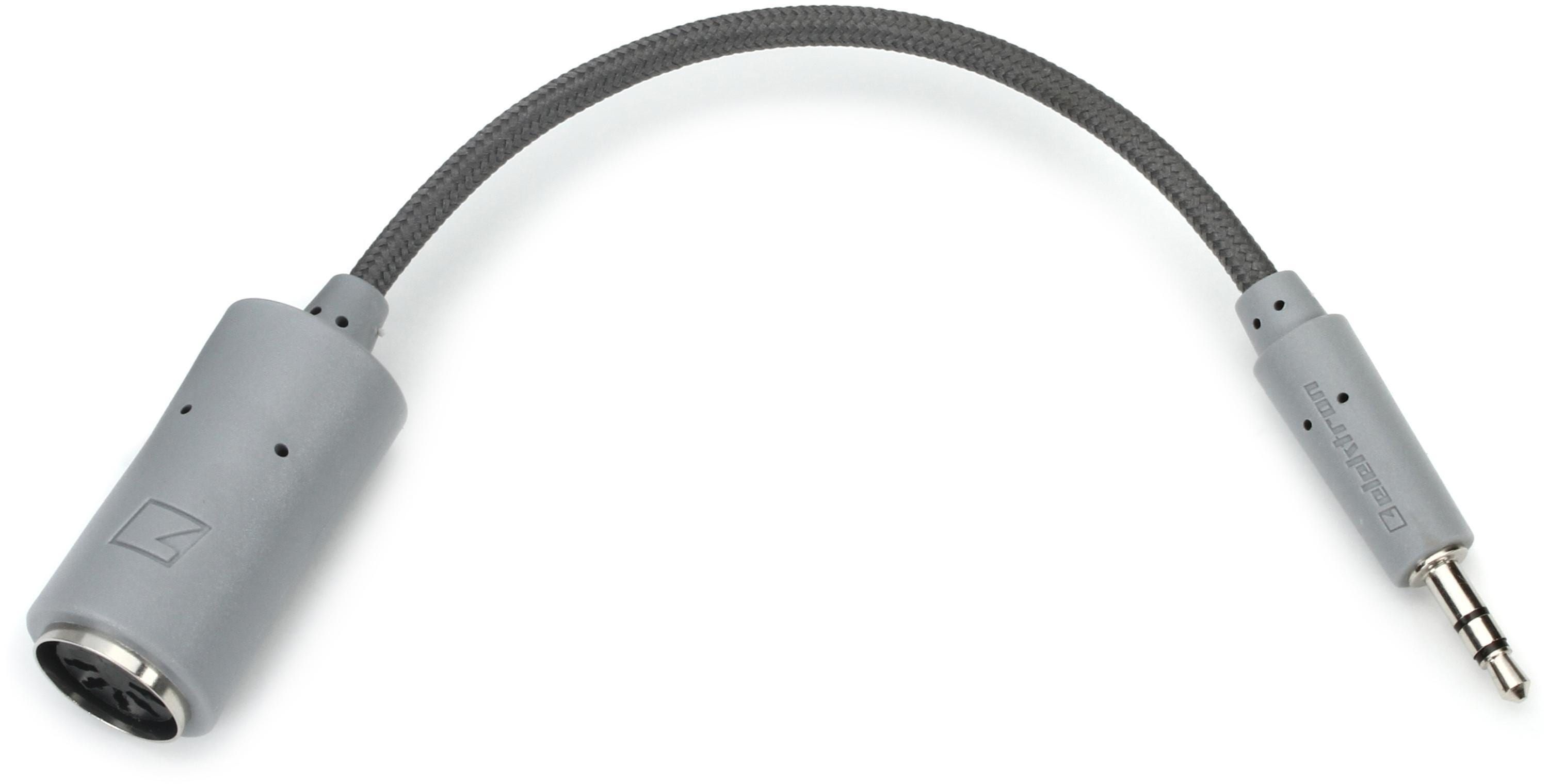 Elektron CA-3 - Type A 3.5mm TRS Male to Female 5-pin DIN MIDI Adapter ...