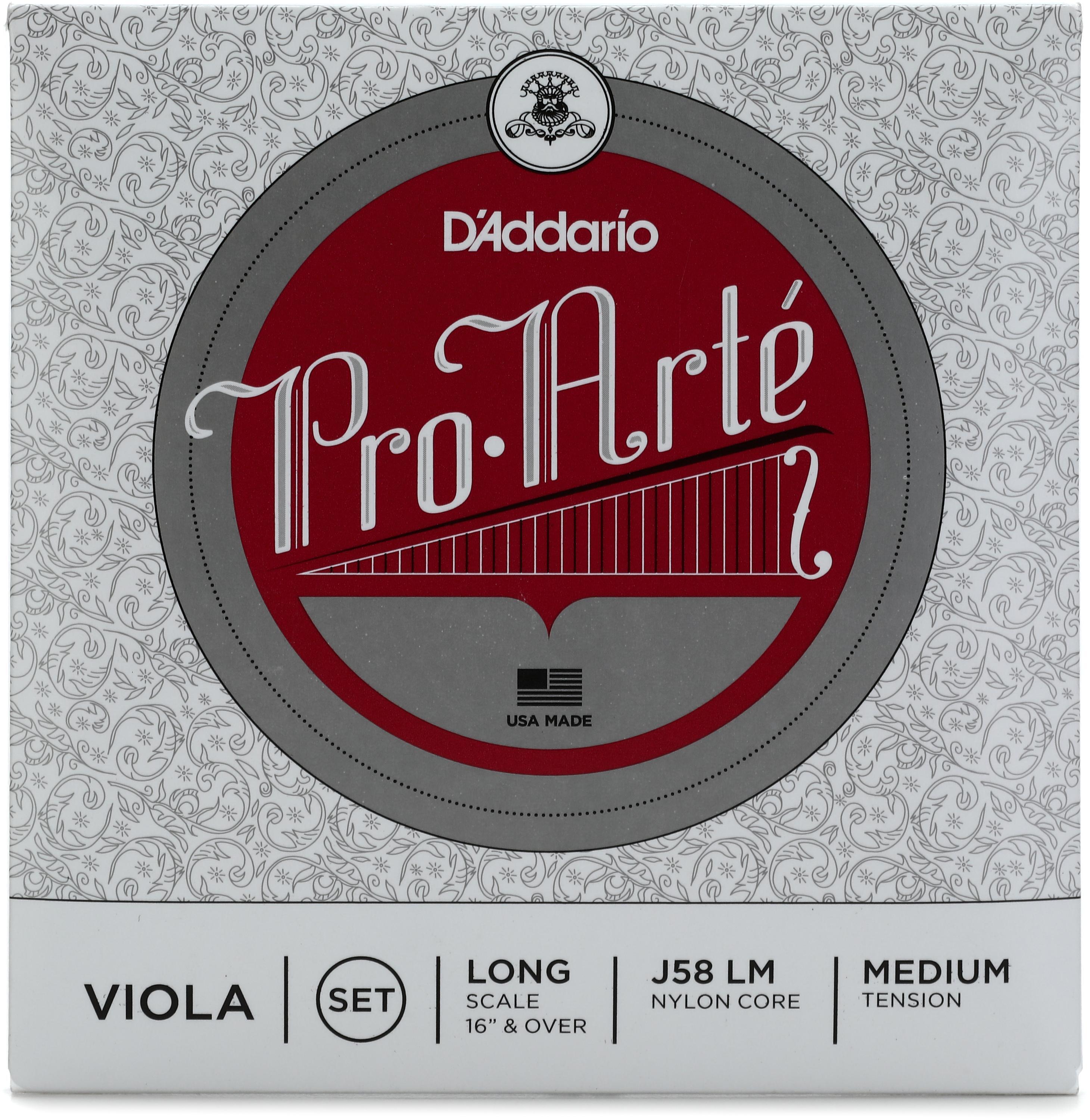 D'Addario J58 Pro-Arte Viola String Set - Long Scale, Medium Tension | Sweetwater