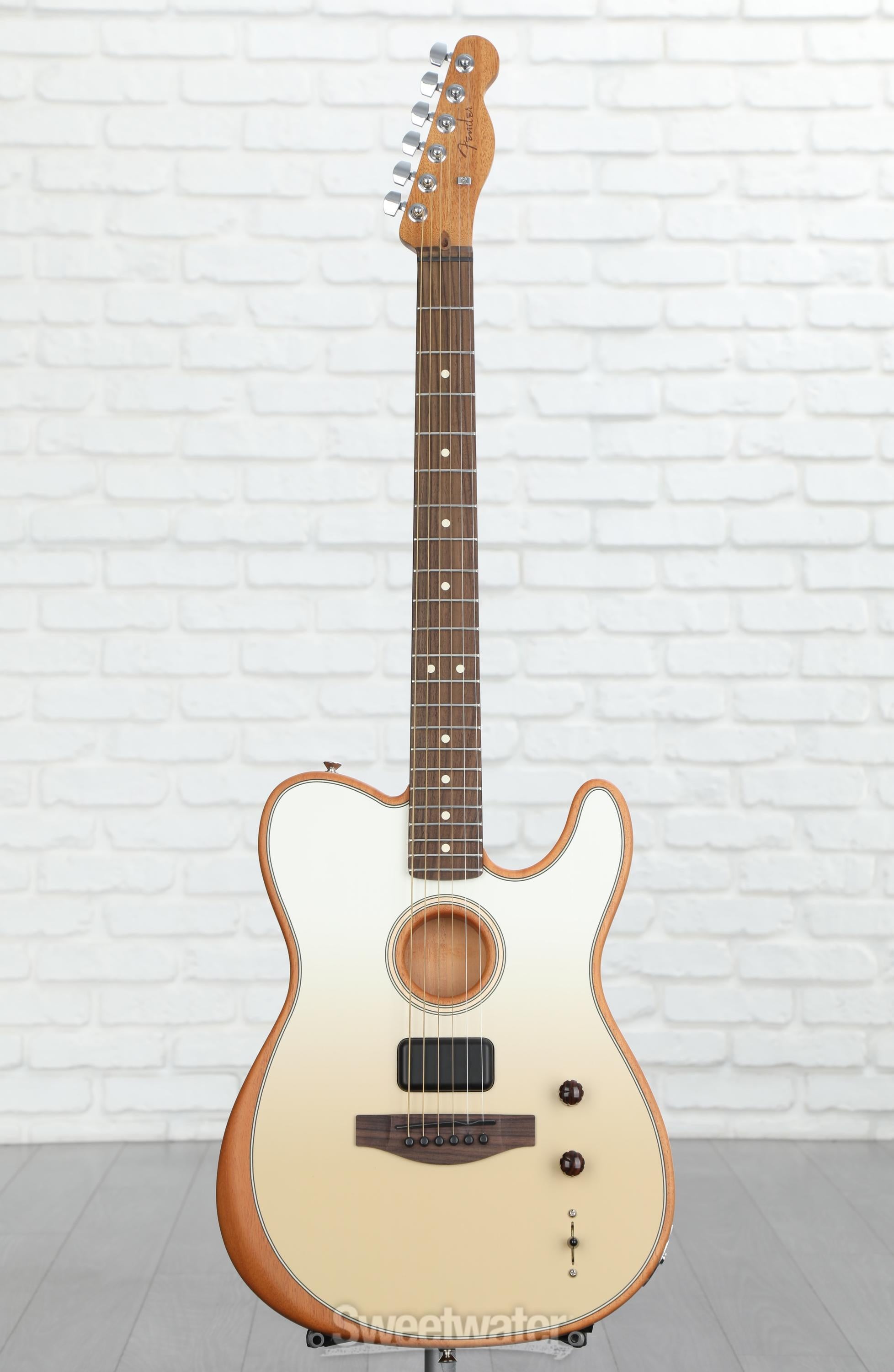 Fender Finneas Signature Acoustasonic Player Telecaster - Cappuccino ...