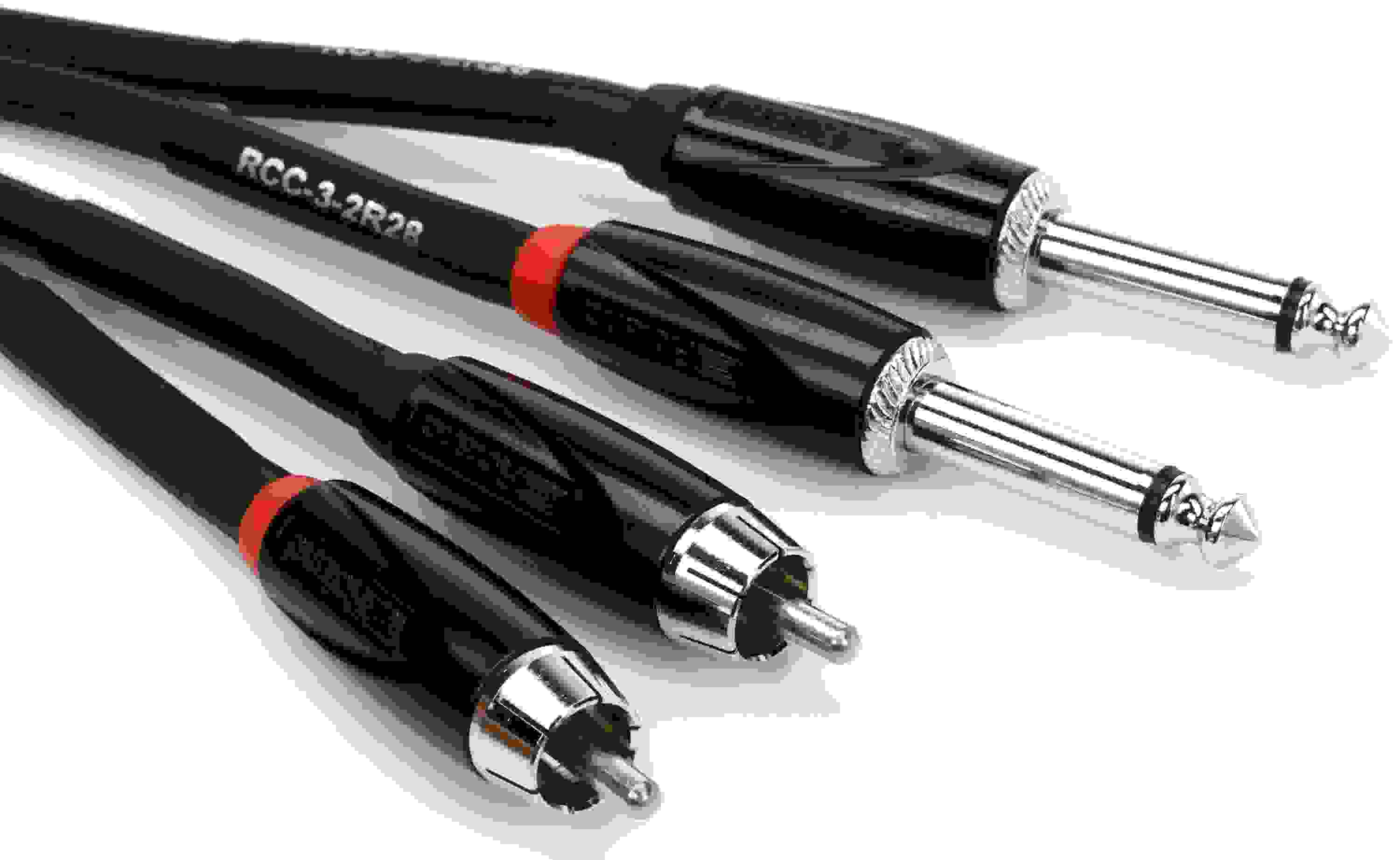 Roland RCC-3-2R28 Dual 1/4-inch TS Male to RCA Male Interconnect Cable ...
