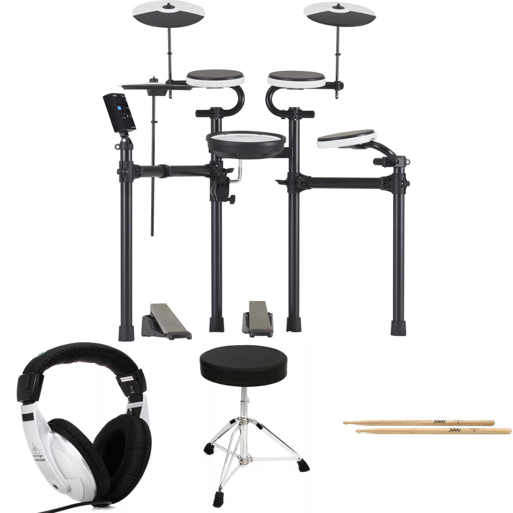 Roland V-Drums TD-02KV Electronic Drum Set Essentials Bundle | Sweetwater