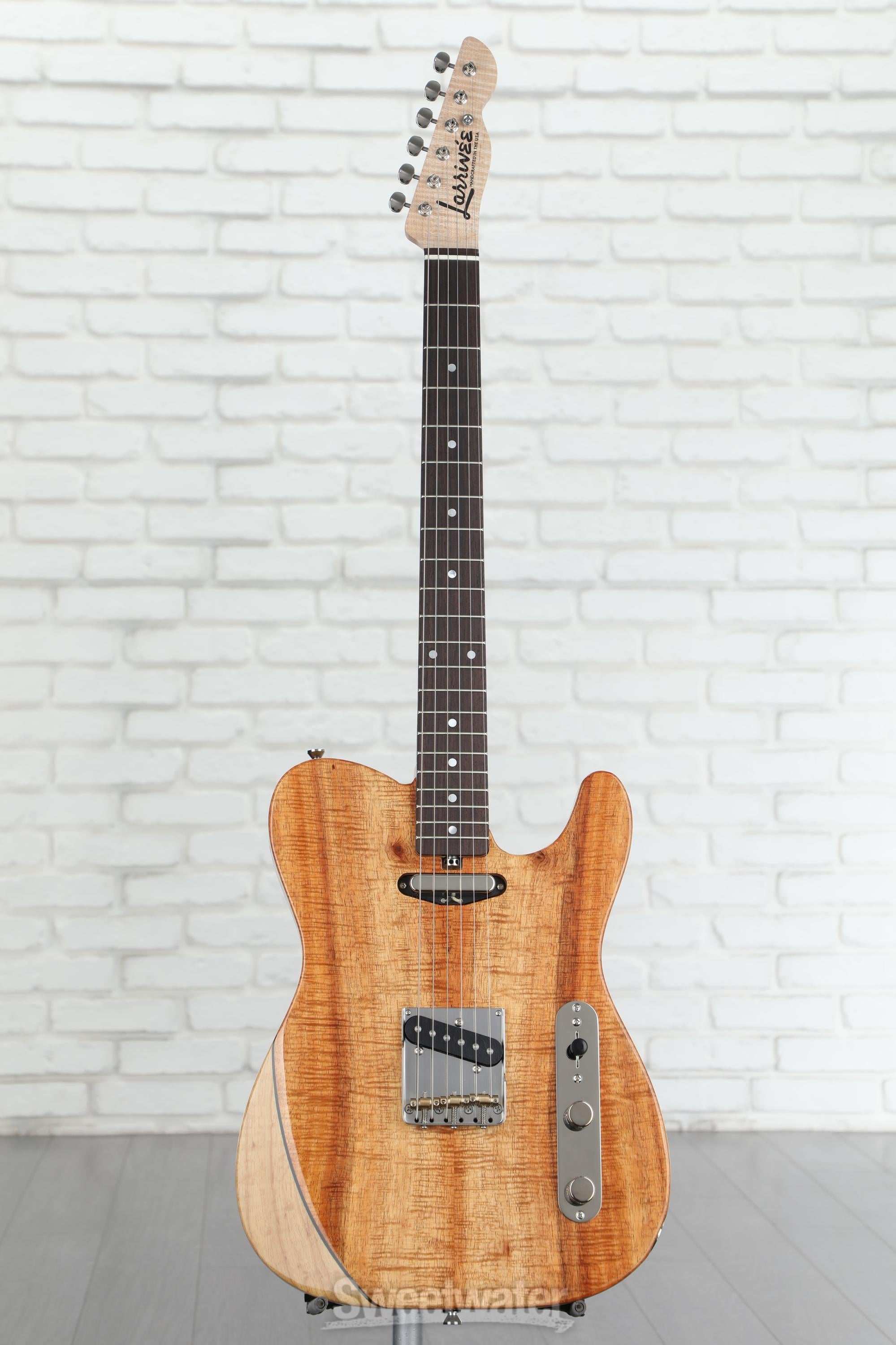 Larrivee Baker-T Pro Electric Guitar - Natural Hawaiian Koa | Sweetwater