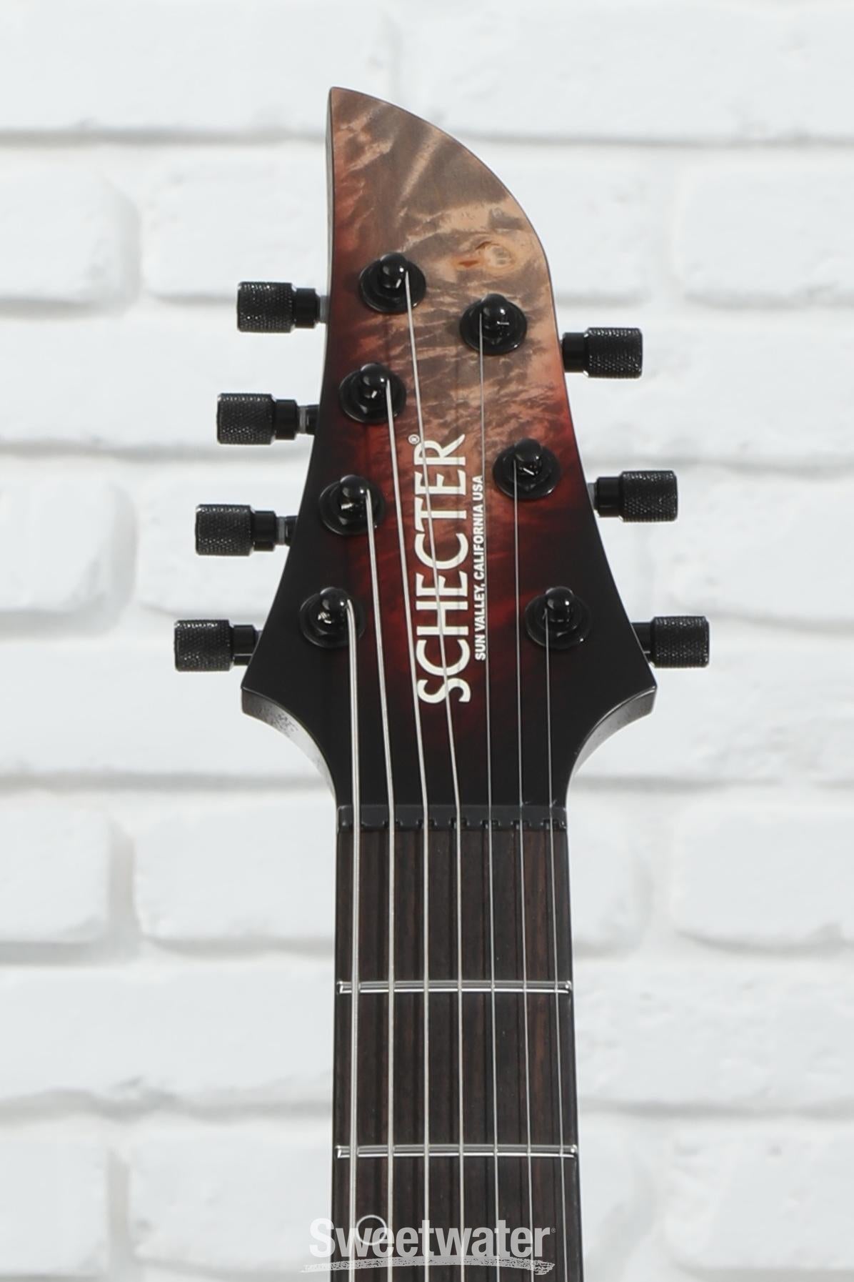 Schecter USA Keith Merrow KM-7 MK-III Pro - Bloodlust Crystal Burl ...