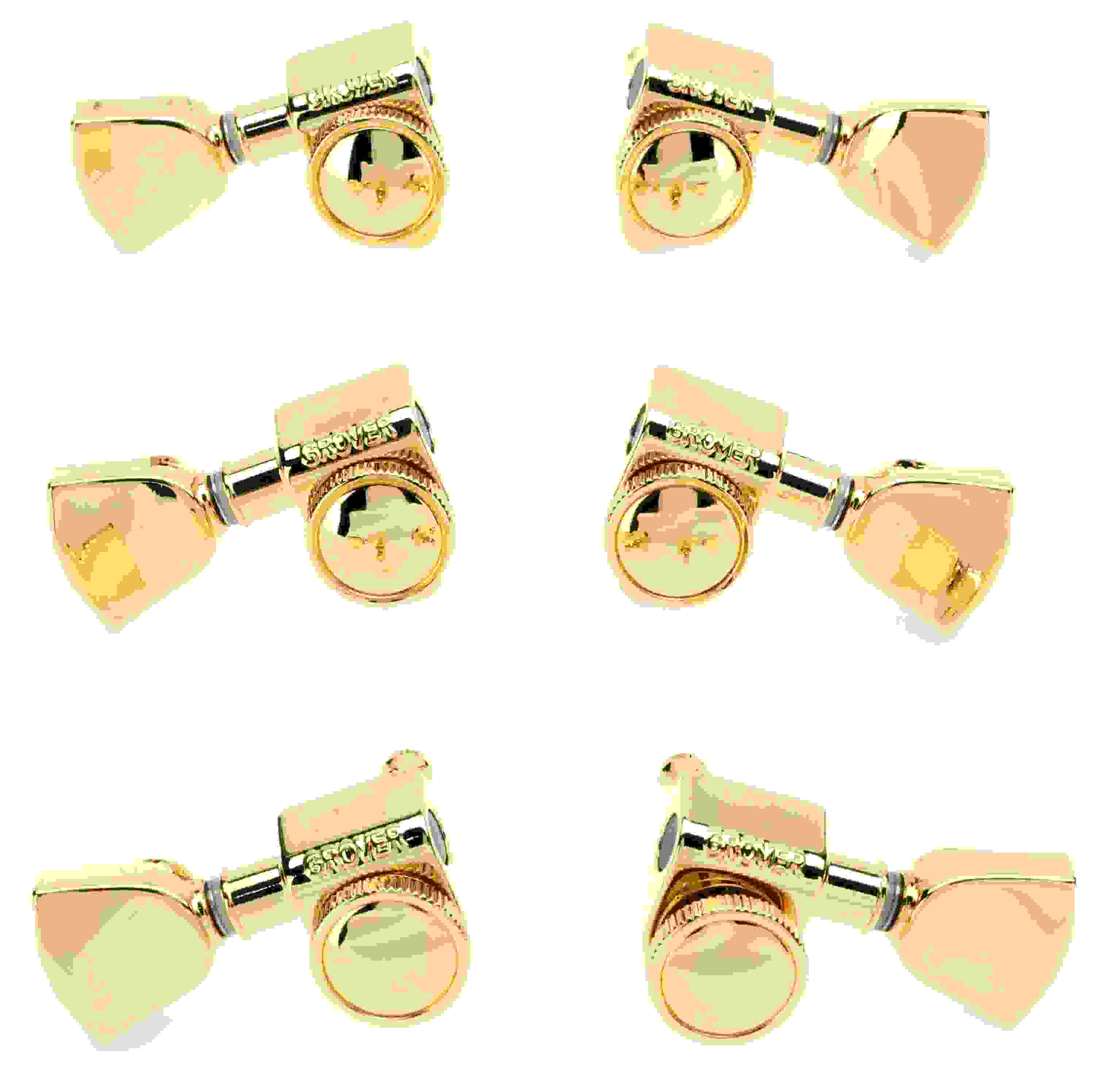 Grover 502G Roto-Grip Locking Rotomatic Tuners - 3+3 Gold with Keystone ...