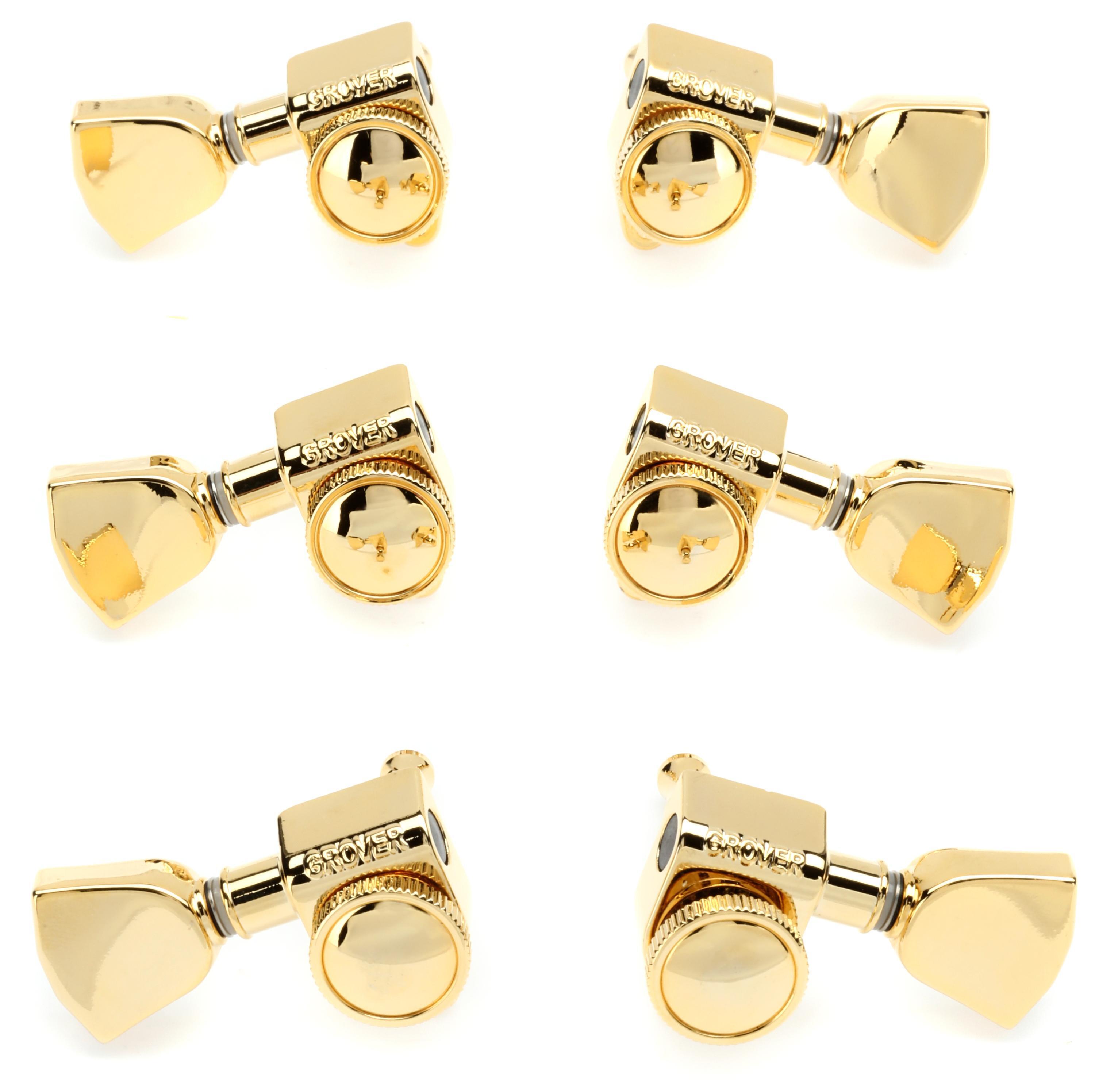 Grover 502G Roto-Grip Locking Rotomatic Tuners - 3+3 Gold with Keystone ...