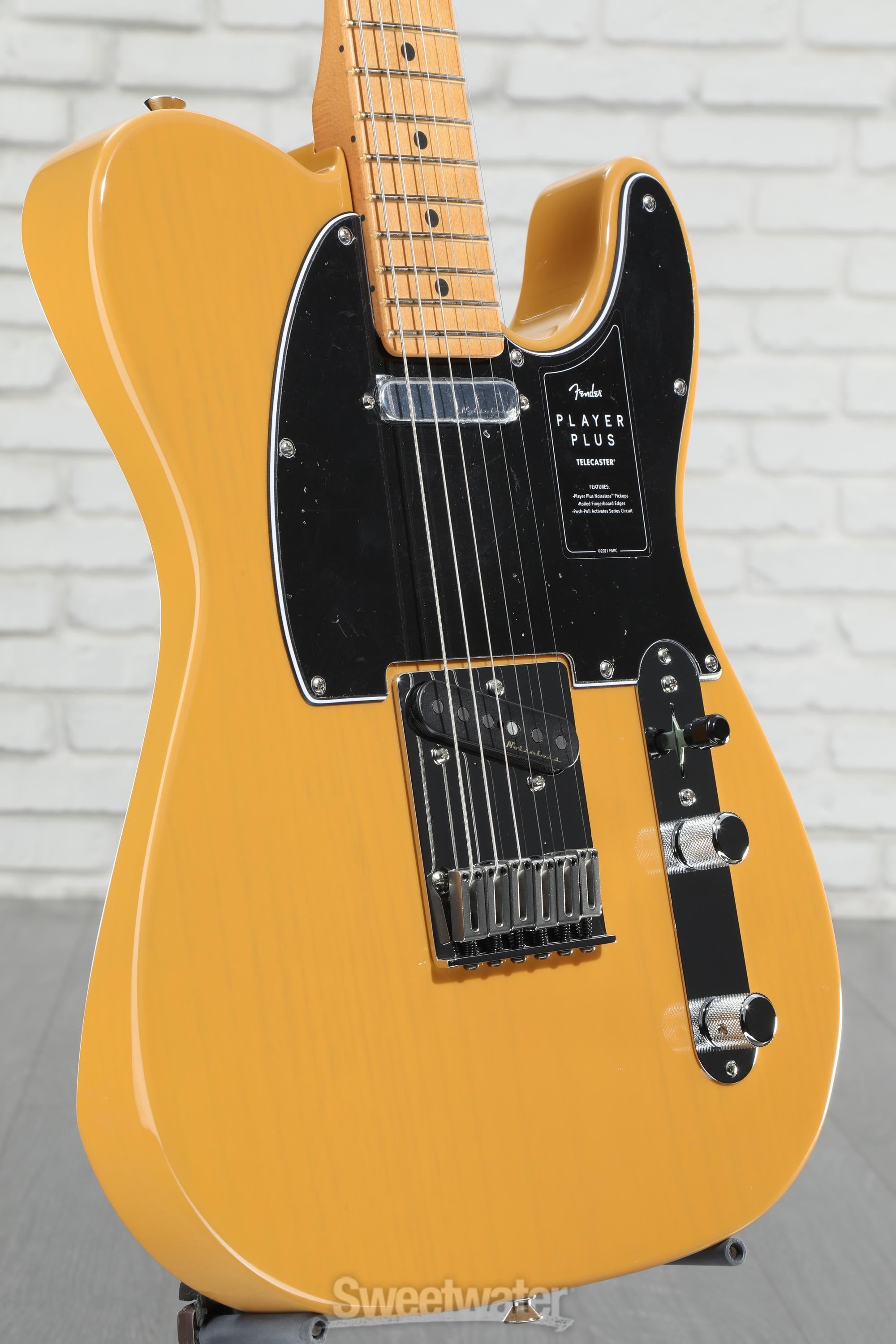 Fender Player Plus Telecaster Solidbody Electric Guitar - Butterscotch ...