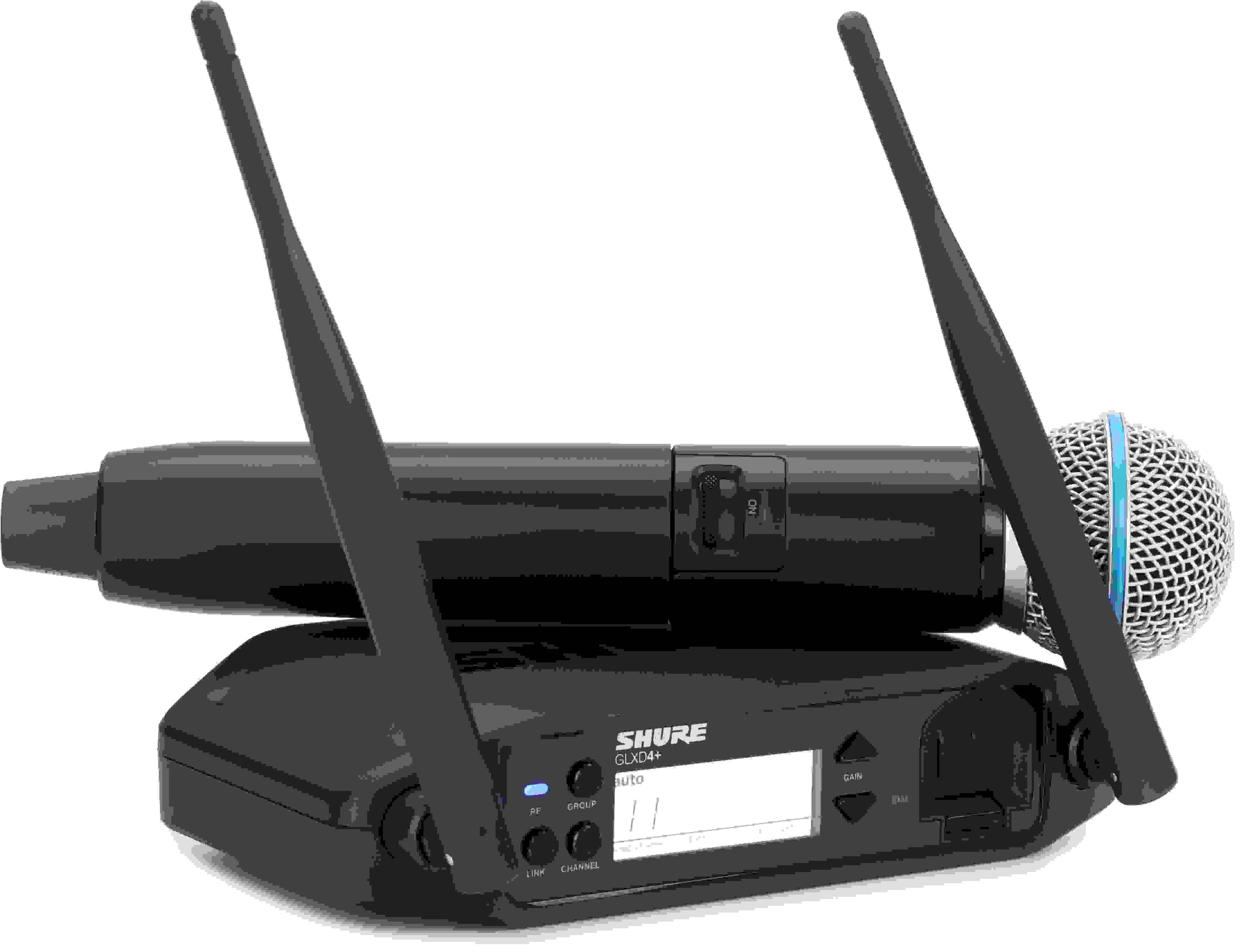 Shure GLXD24+/B58 Digital Wireless Handheld System with BETA58A Capsule | Sweetwater
