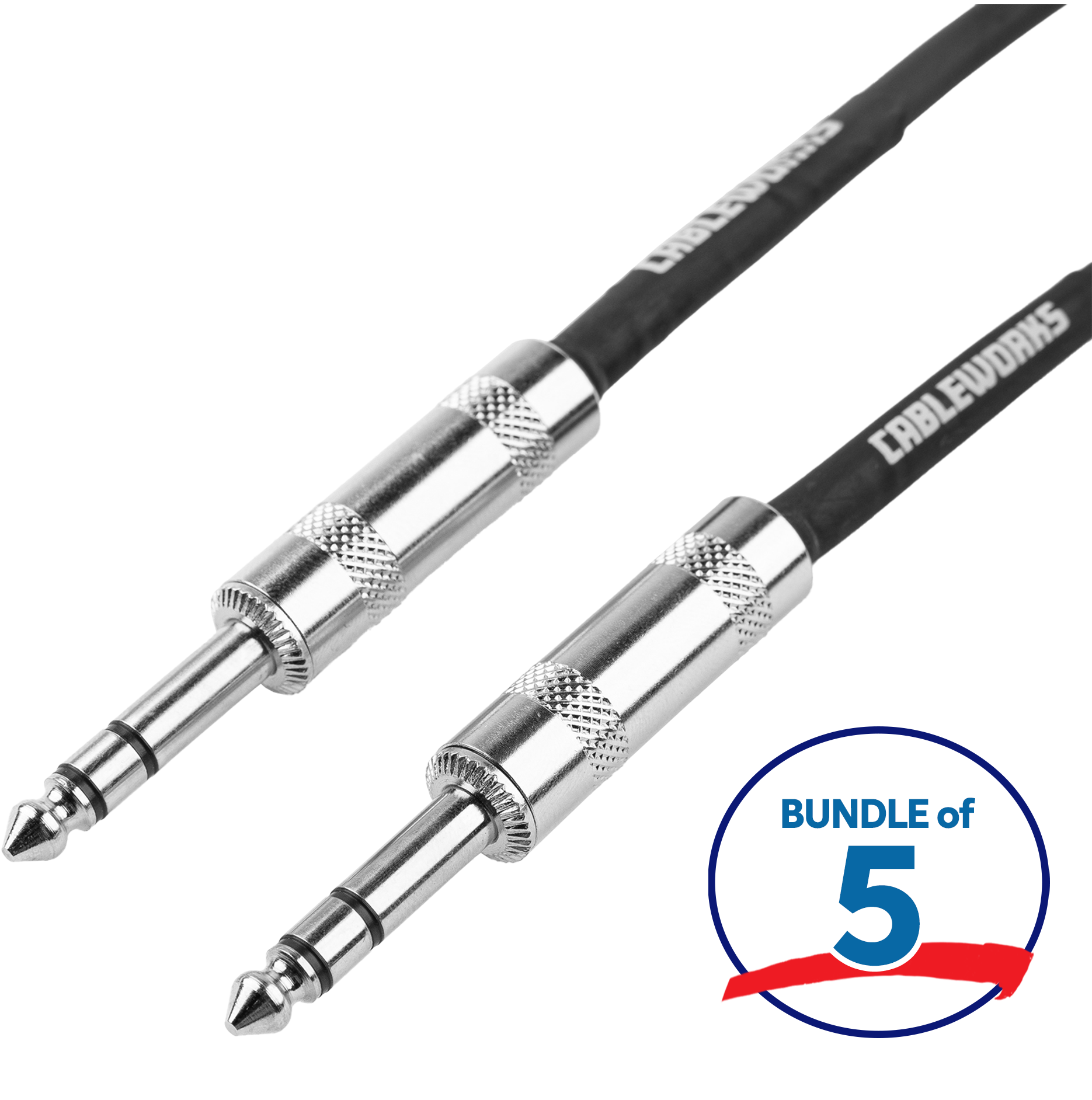 Gator Cableworks Backline Series Patch Cable (5 Pack) - 2 feet | Sweetwater