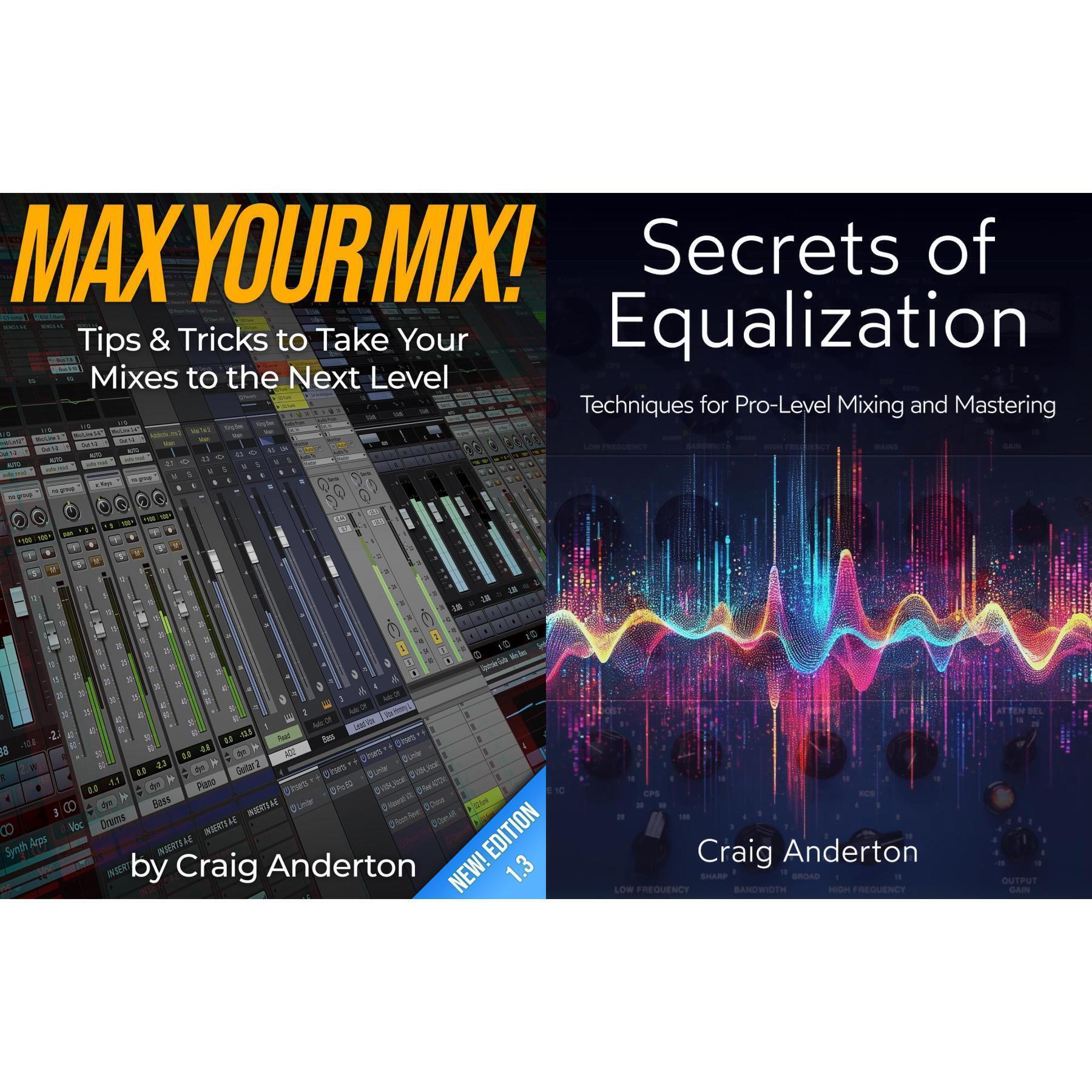 Sweetwater Publishing Secrets of Equalization and Max Your Mix E-books by Craig Anderton
