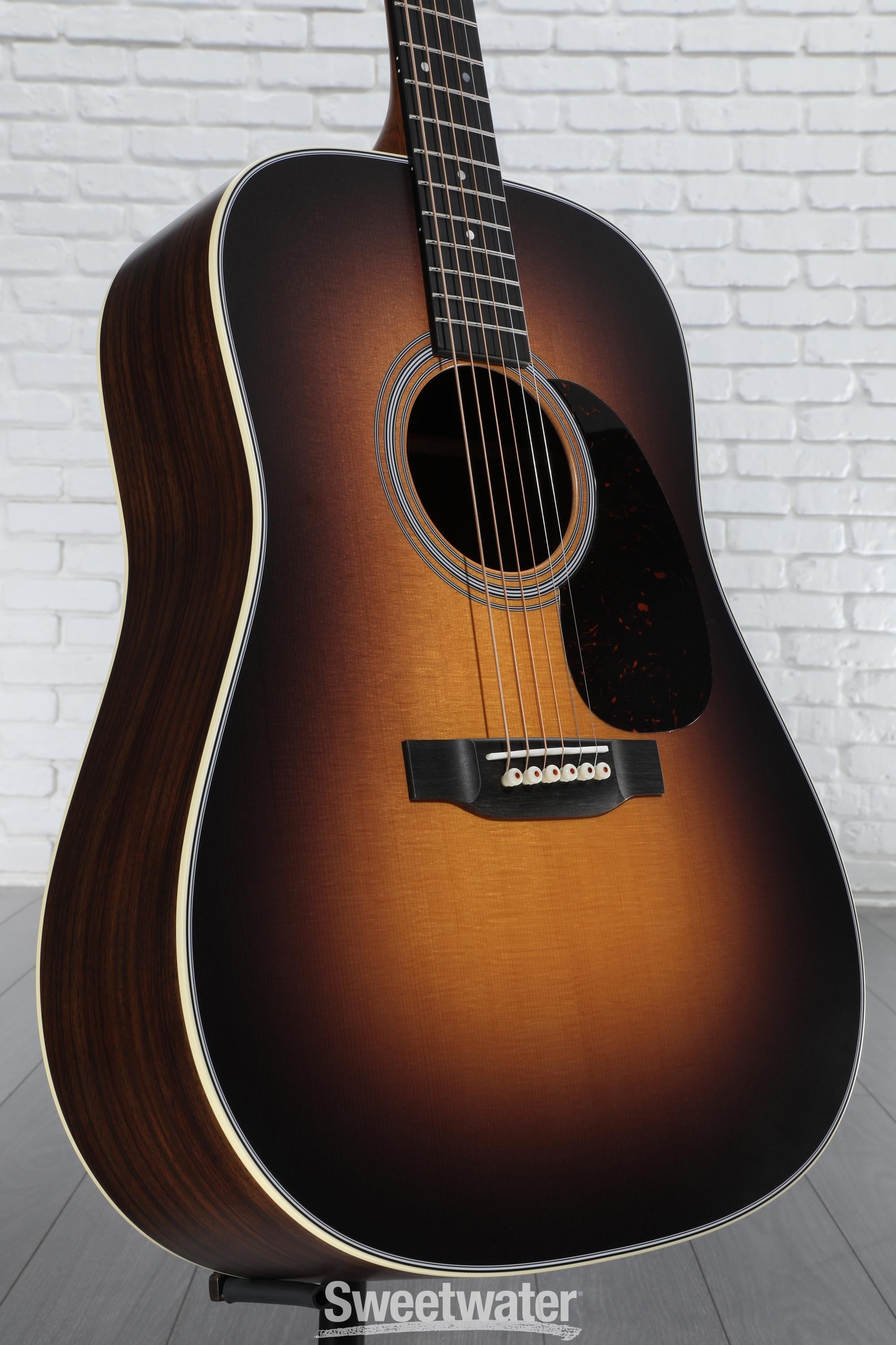 Martin D-28 Satin Standard Series Acoustic Guitar - Satin 1935 Sunburst ...