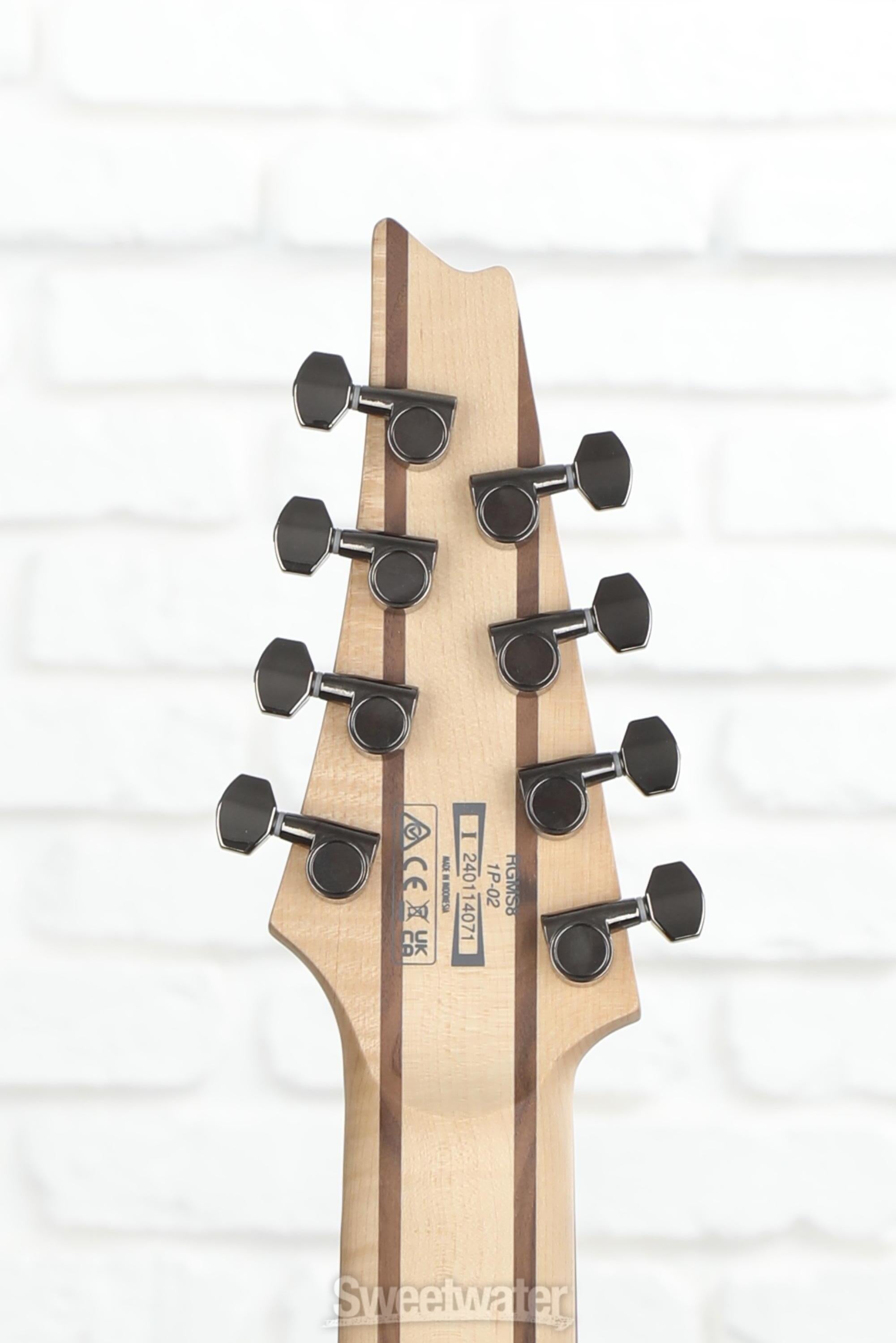 Ibanez RGMS8 Multi-scale 8-String - Black | Sweetwater