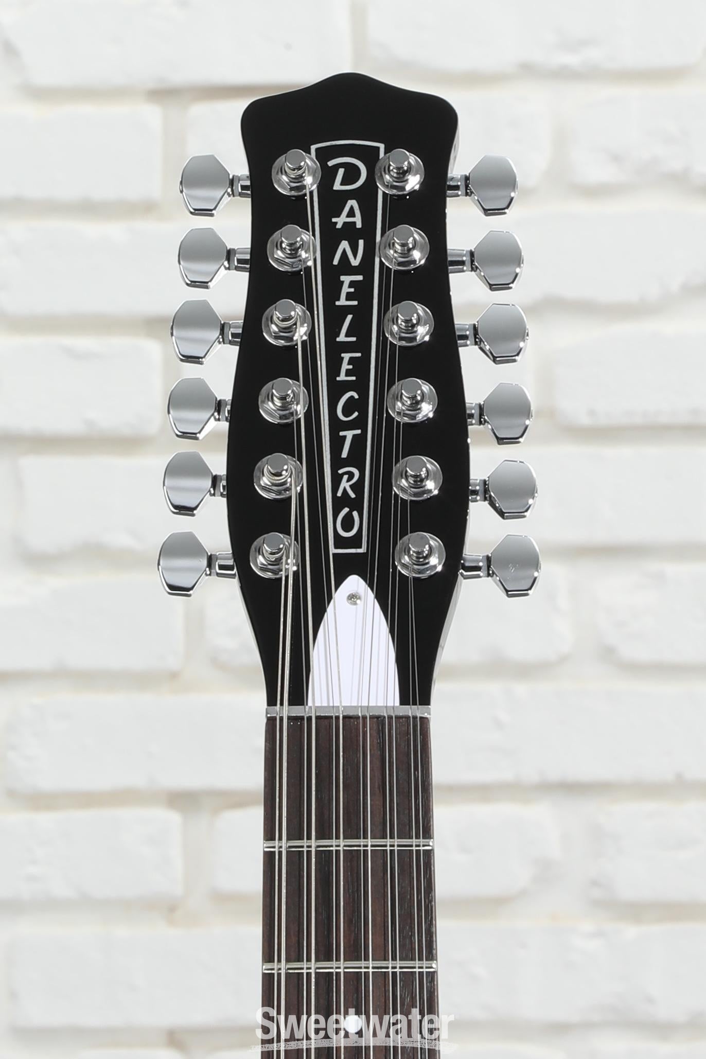 Danelectro Vintage 12 String Electric Guitar - Black | Sweetwater