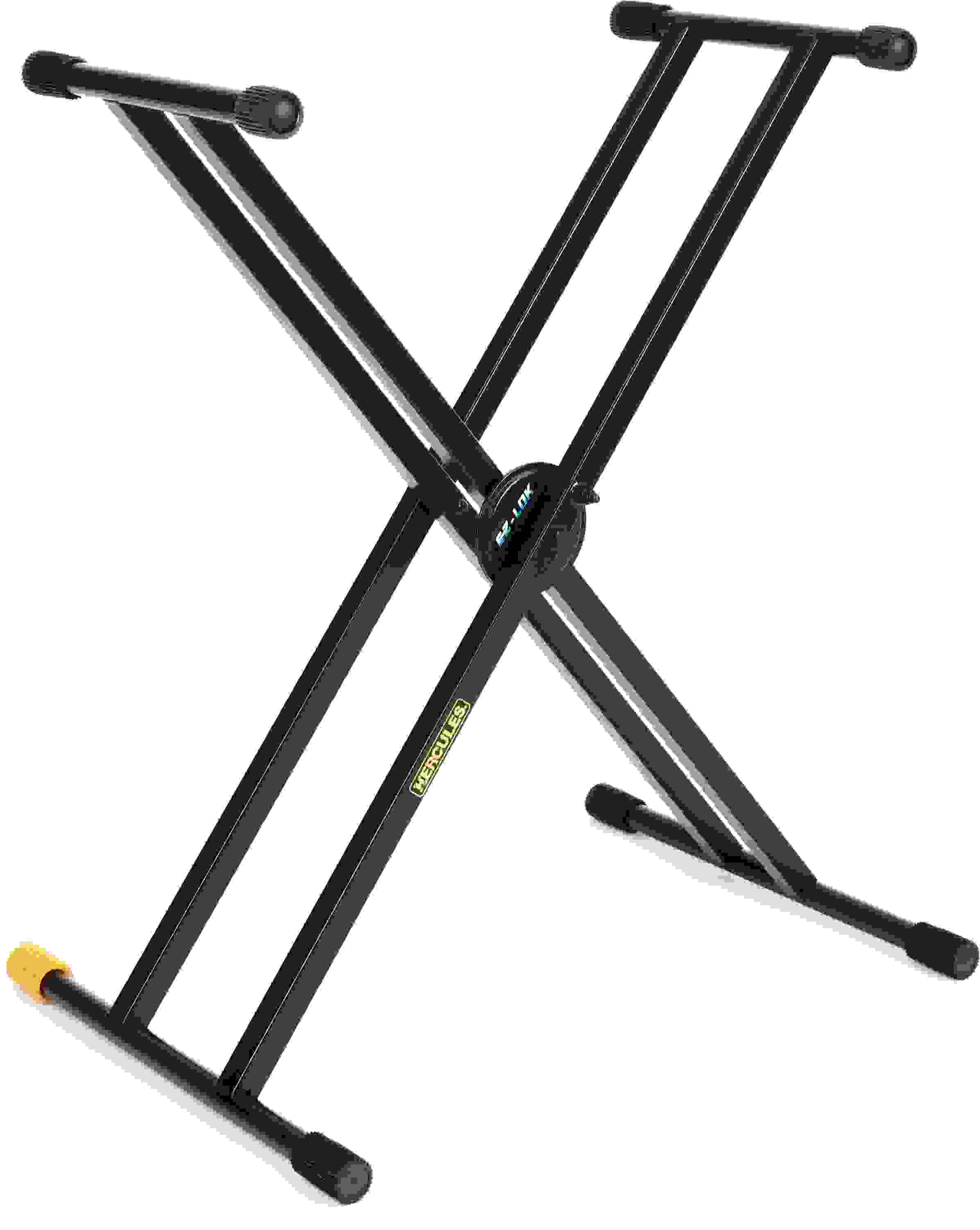 Hercules Stands KS120B EZ-LOK Double X Keyboard Stand | Sweetwater