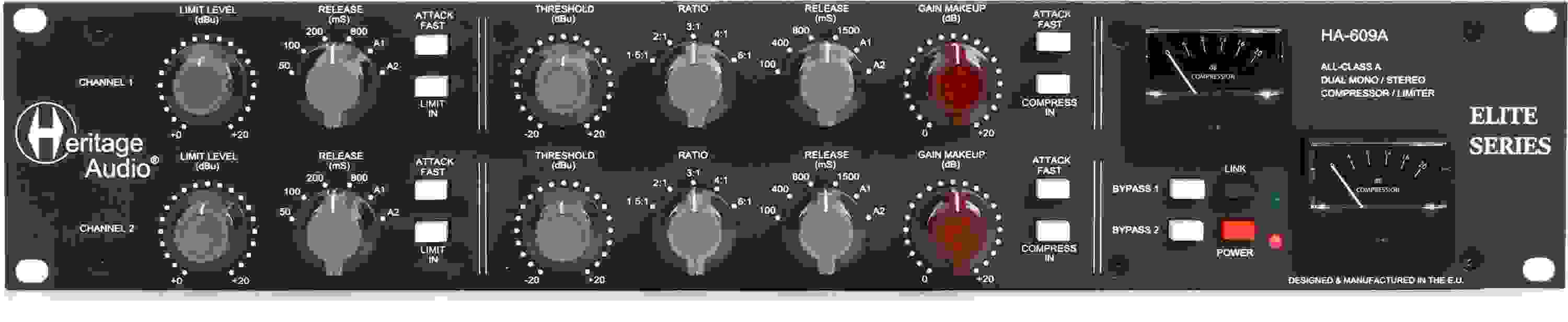 Heritage Audio HA-609A Dual Channel Compressor | Sweetwater