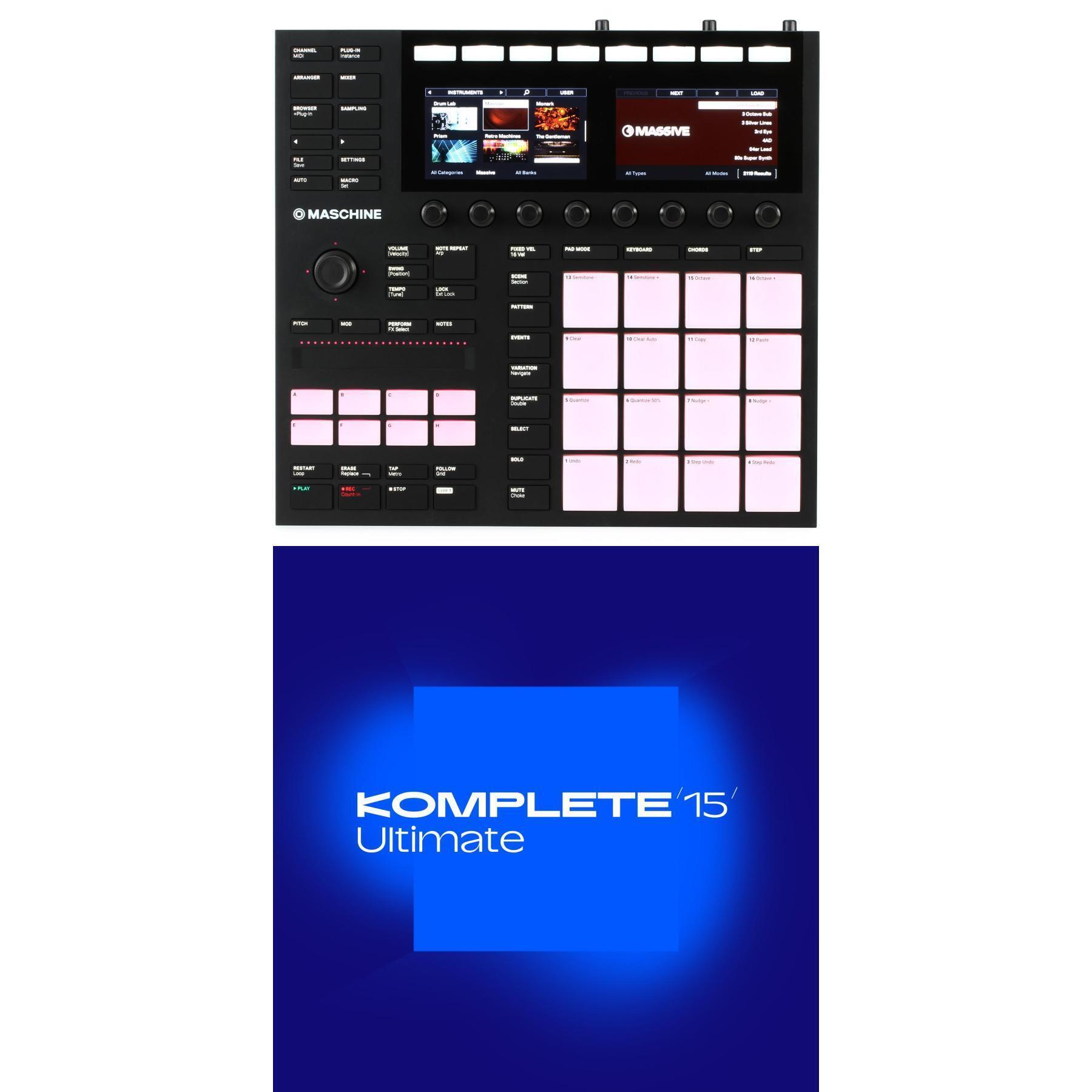 Native Instruments Maschine MK3 Production and Performance System with Komplete Ultimate ...