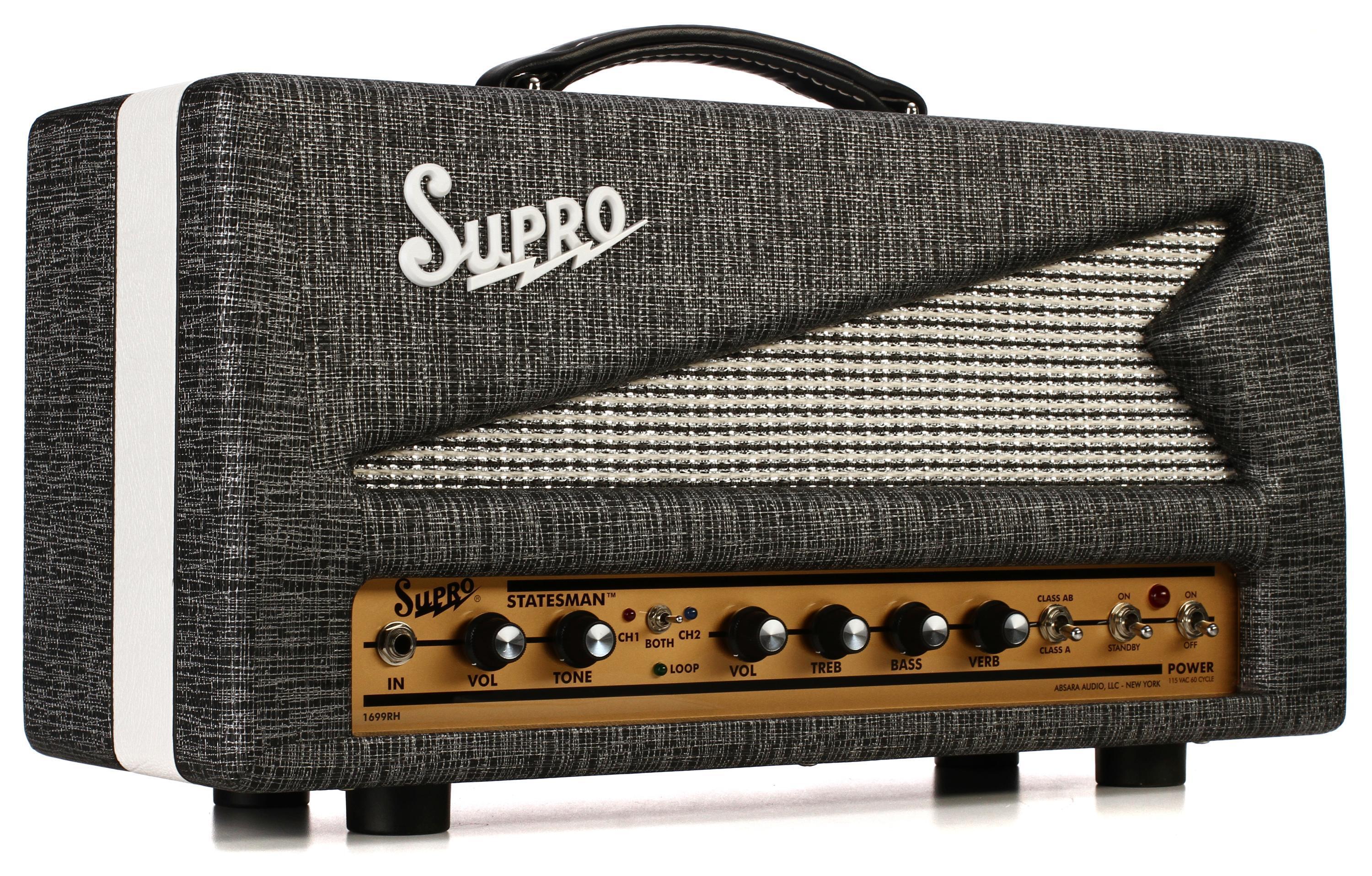 Supro Statesman 2-channel 50-watt Tube Head | Sweetwater