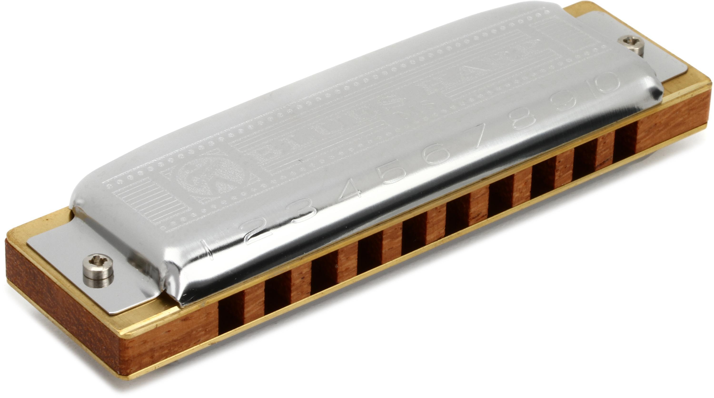Hohner Blues Harp Harmonica - Key of B Flat | Sweetwater