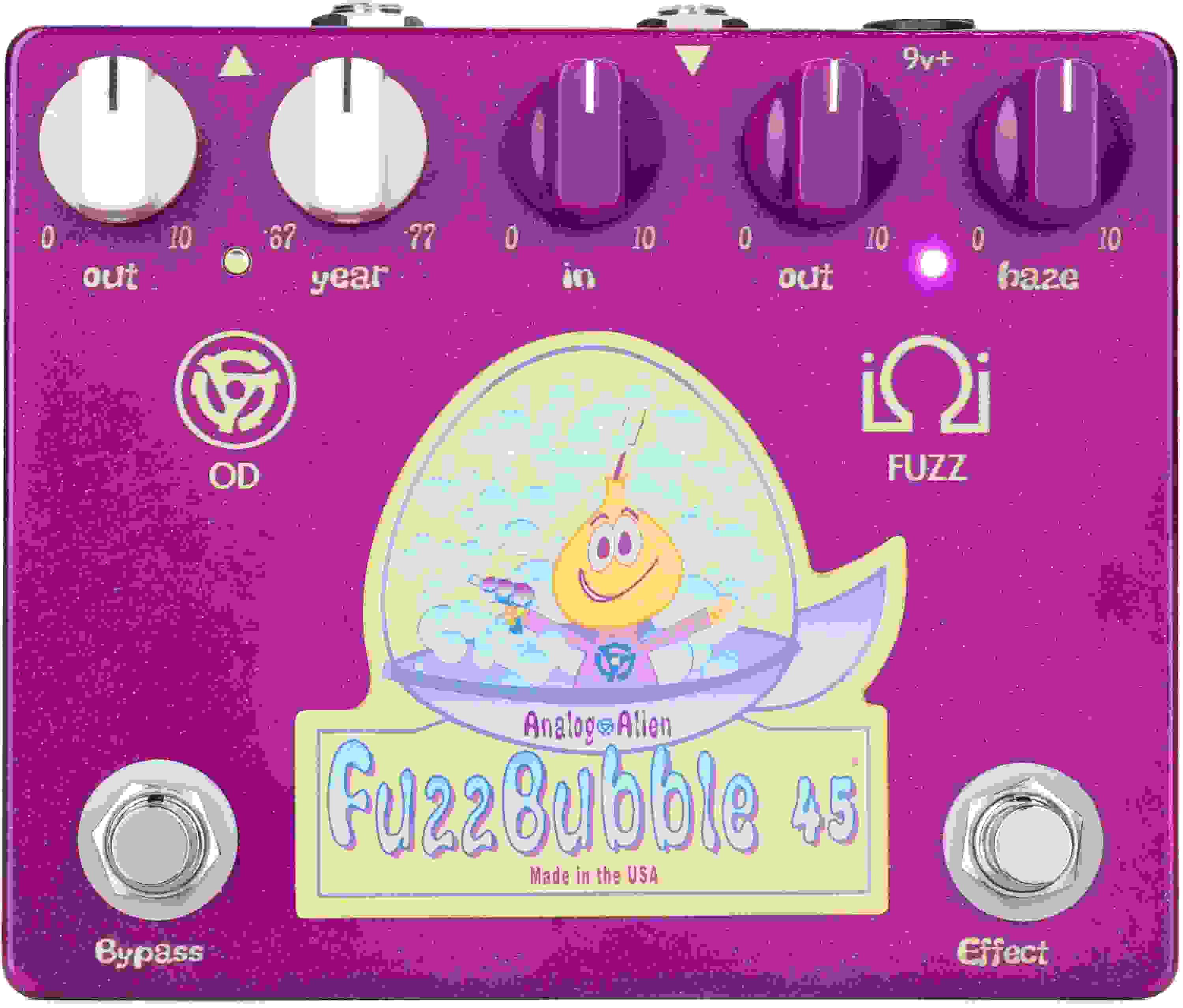 Analog Alien Fuzzbubble-45 Overdrive and Fuzz Pedal | Sweetwater