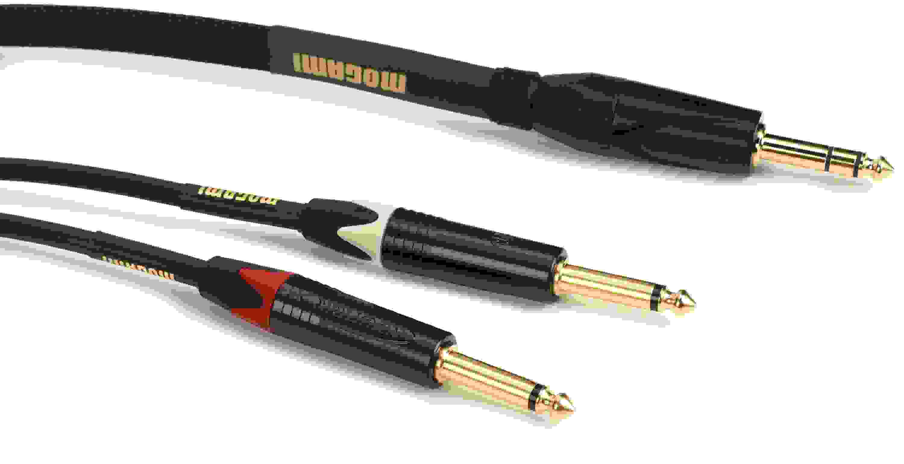 Mogami Gold Stereo Guitar Cable TRS to Dual TS - 20 feet | Sweetwater