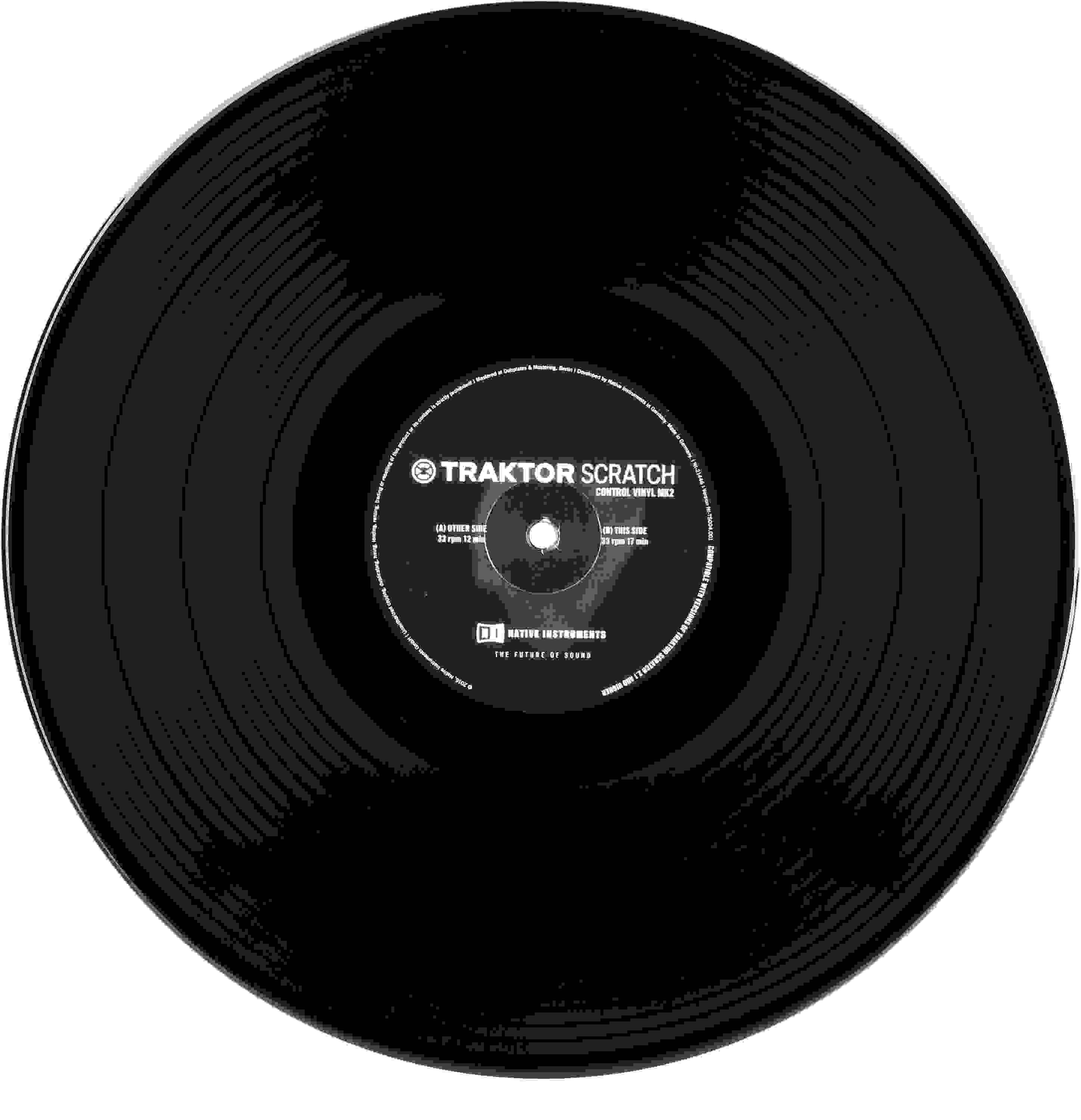 Native Instruments Traktor Scratch Control Vinyl MK2 - Black (Single ...