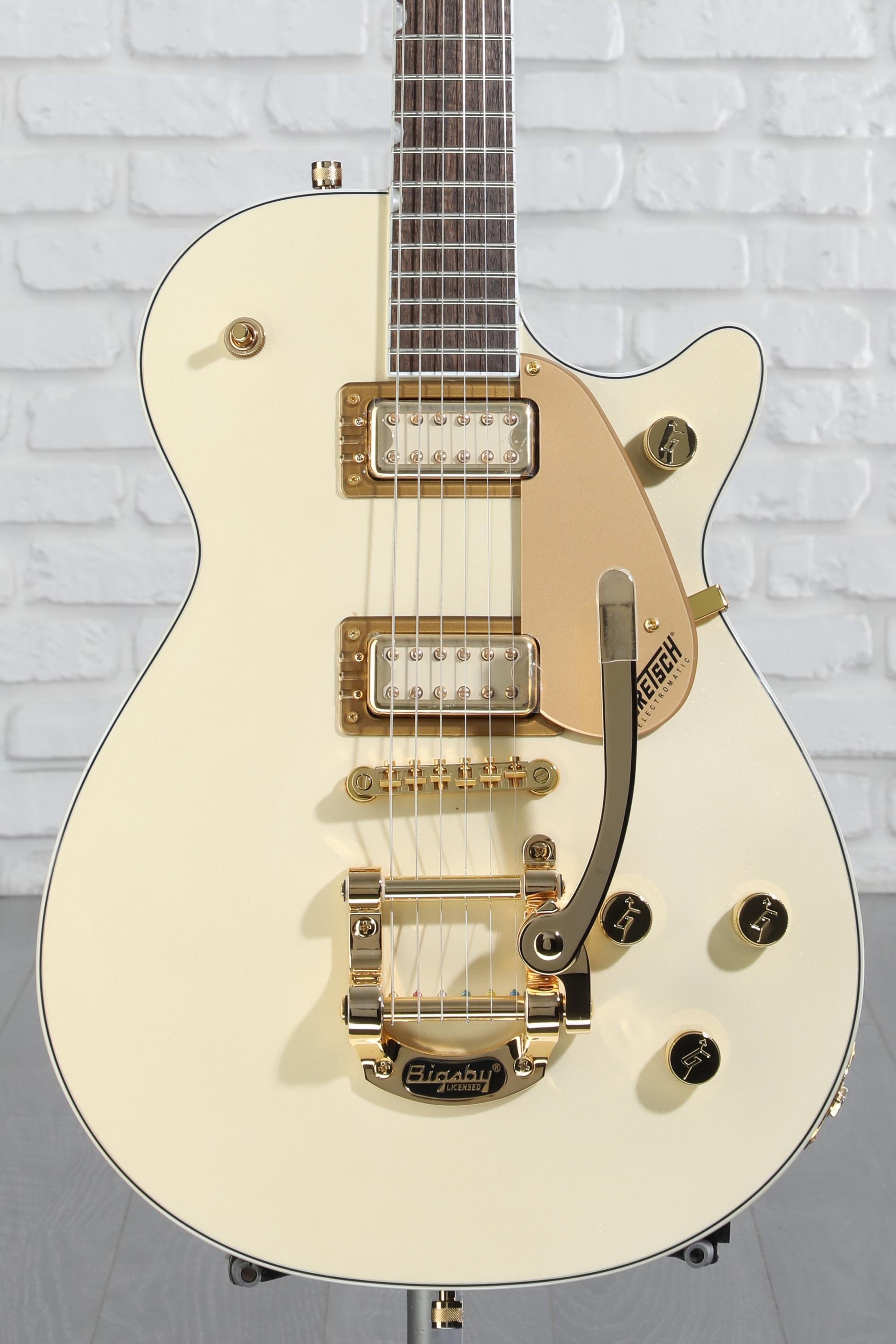 Gretsch Electromatic Pristine LTD Jet Electric Guitar with Bigsby - White Gold | Sweetwater