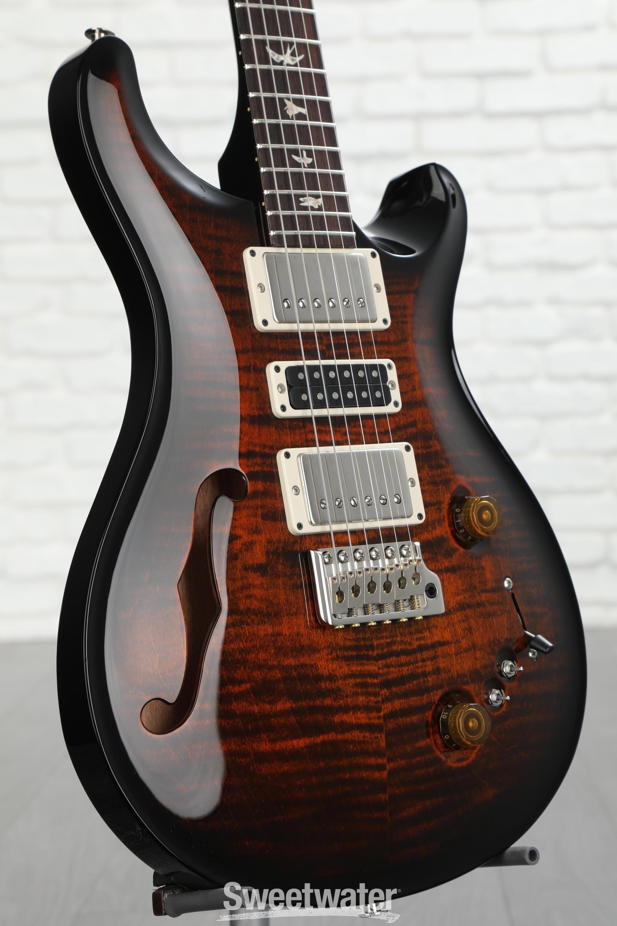 PRS Special Semi-Hollow Electric Guitar - Black Gold Wraparound ...