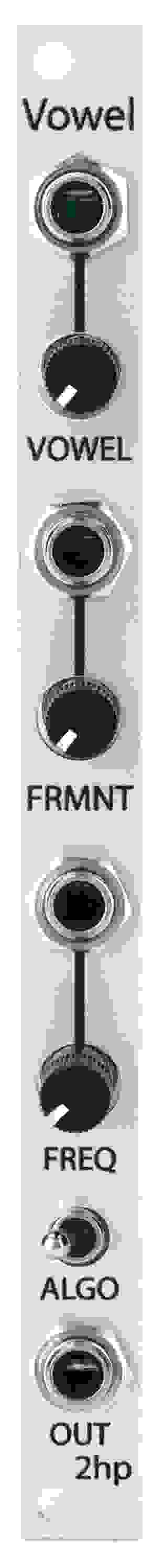 2HP Vowel Eurorack Speech Synth Module - Silver | Sweetwater