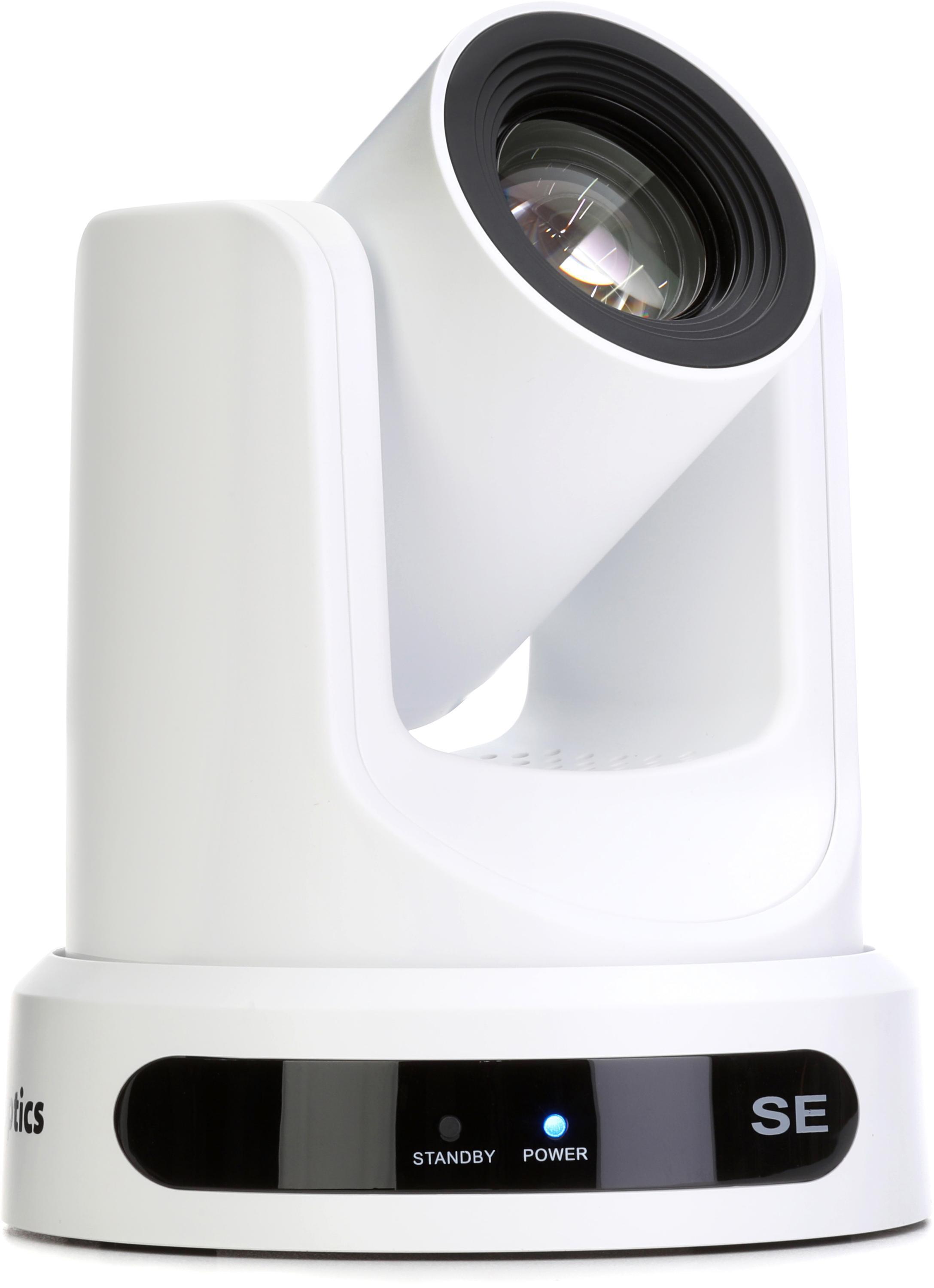 PTZOptics Move SE 20X Optical Zoom PTZ Camera - White | Sweetwater