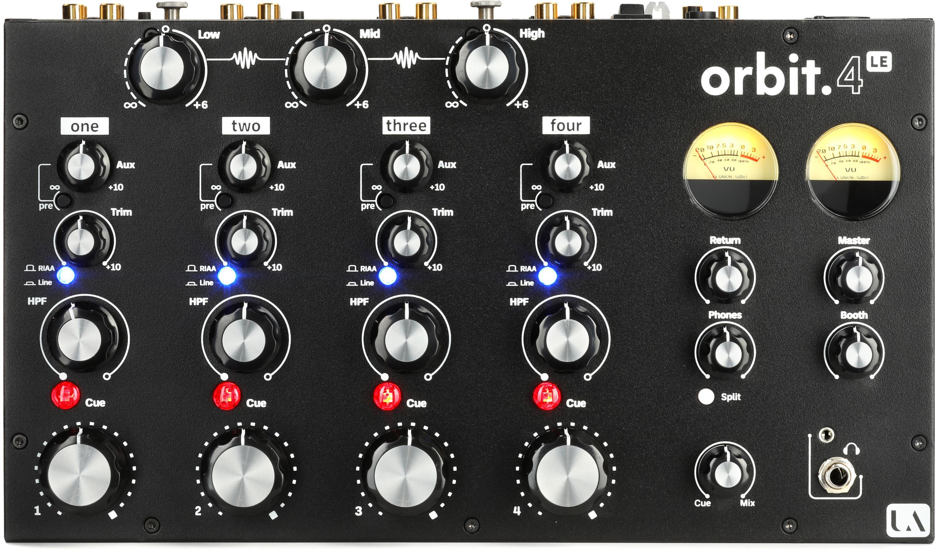 Union Audio orbit.4 LE 4-channel Analog Rotary Mixer | Sweetwater