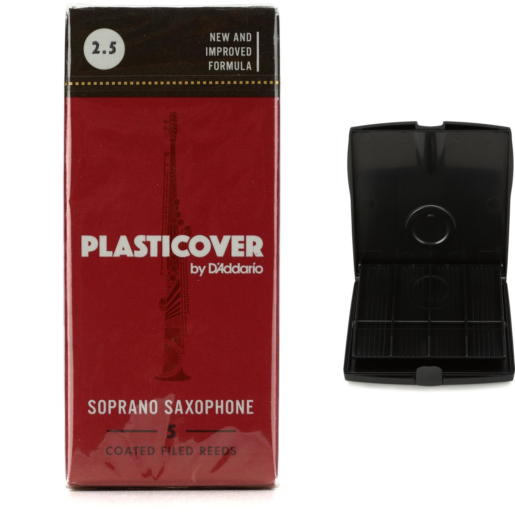 D'Addario Plasticover Soprano Saxophone Reeds (5-pack) with Reed ...