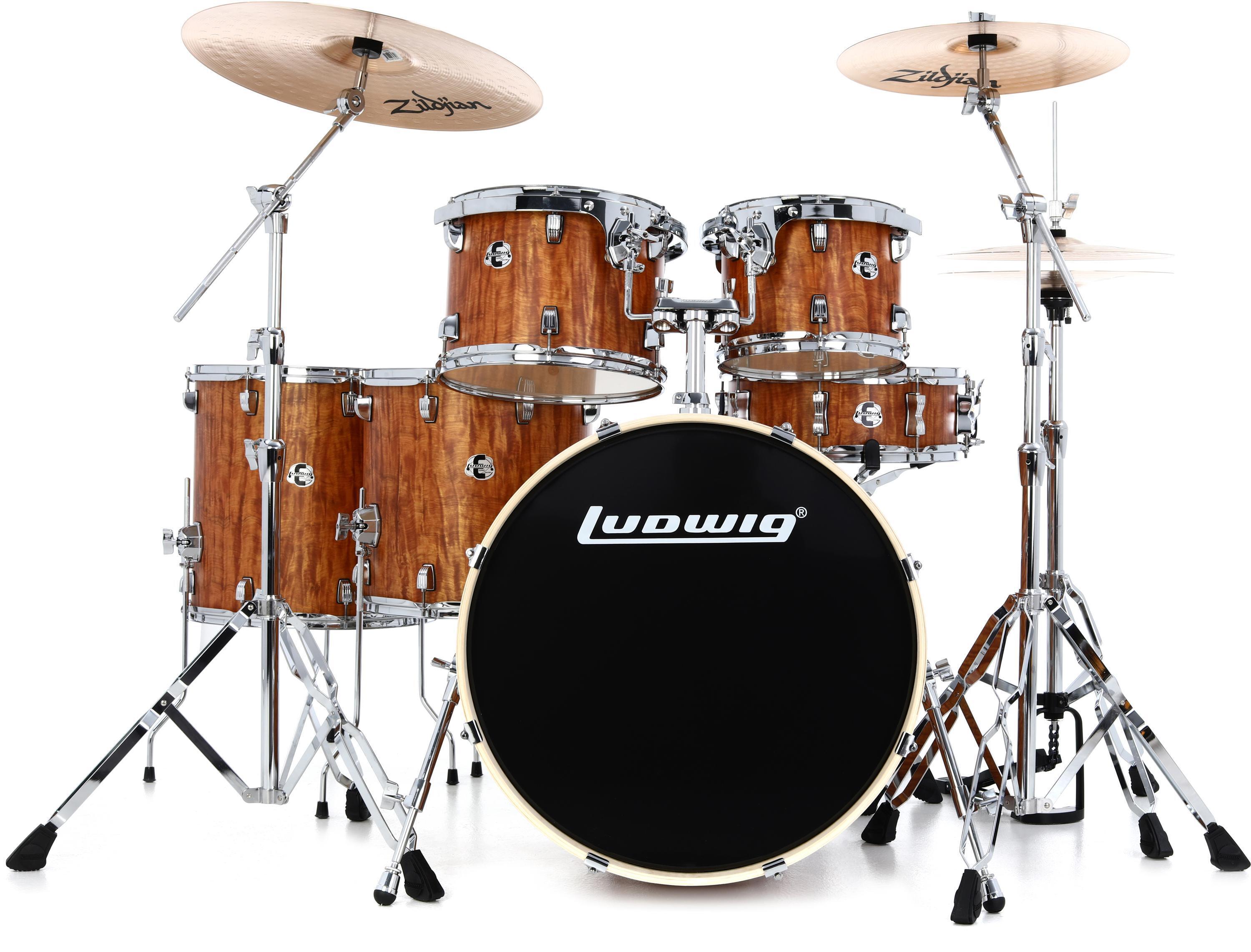 Ludwig Element Evolution 6-piece Complete Drum Set with Zildjian ...