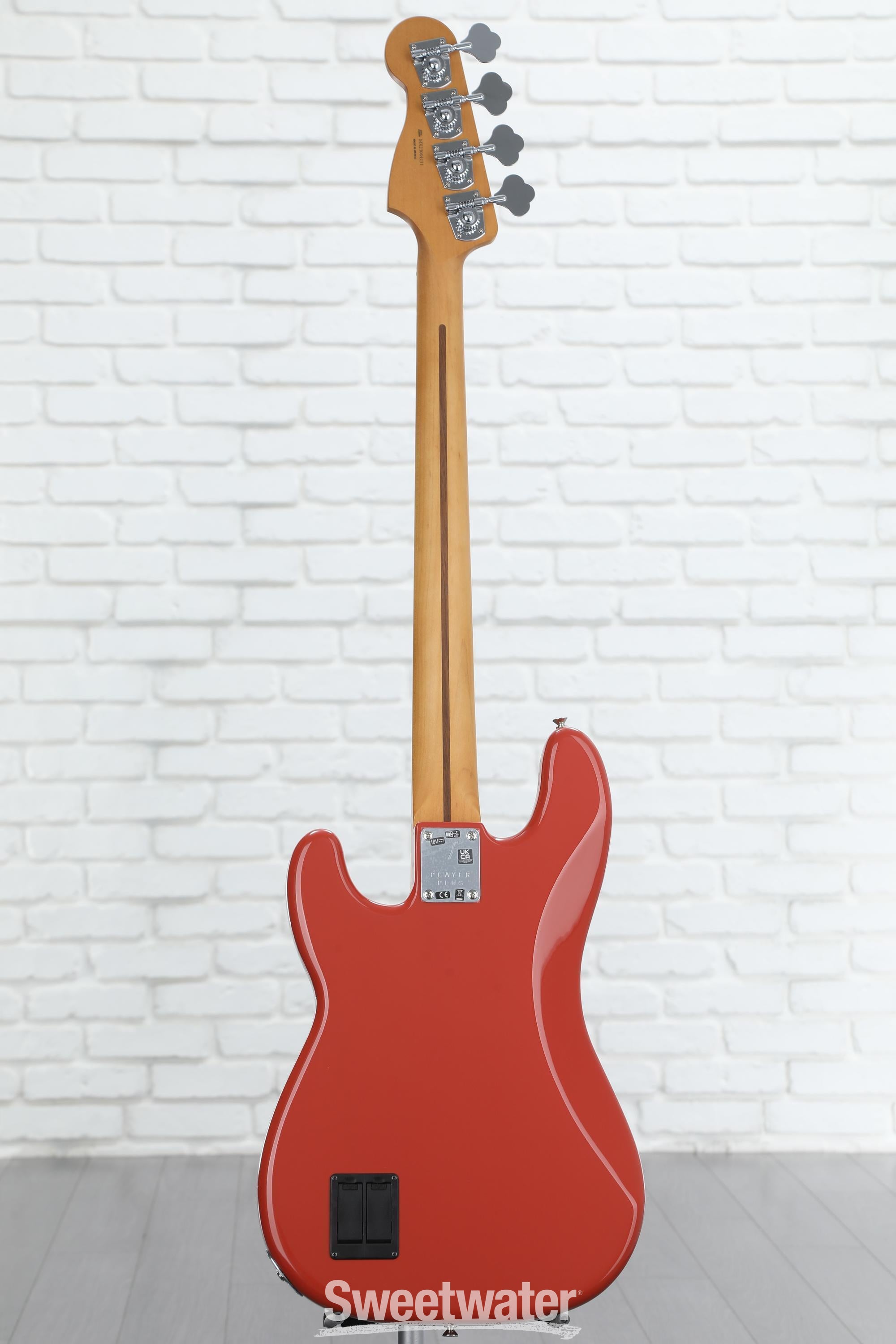 Fender Player Plus Active Precision Bass Fiesta Red With Maple
