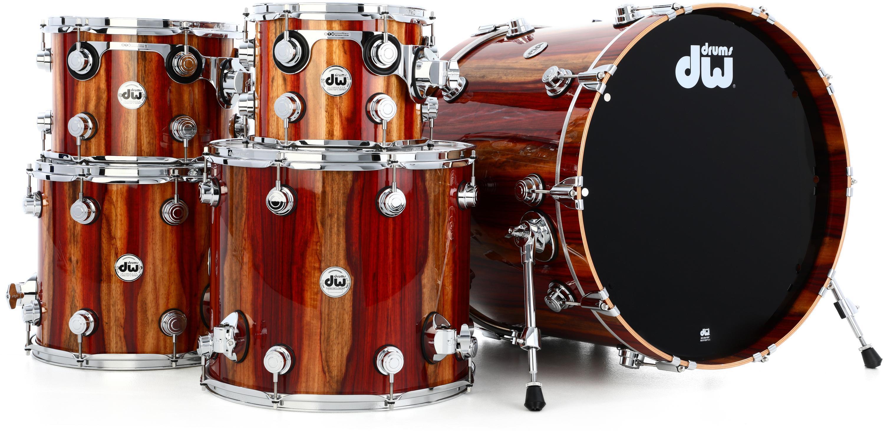 DW Private Reserve 5-piece Shell Pack - Gloss Natural over Candy Stripe ...