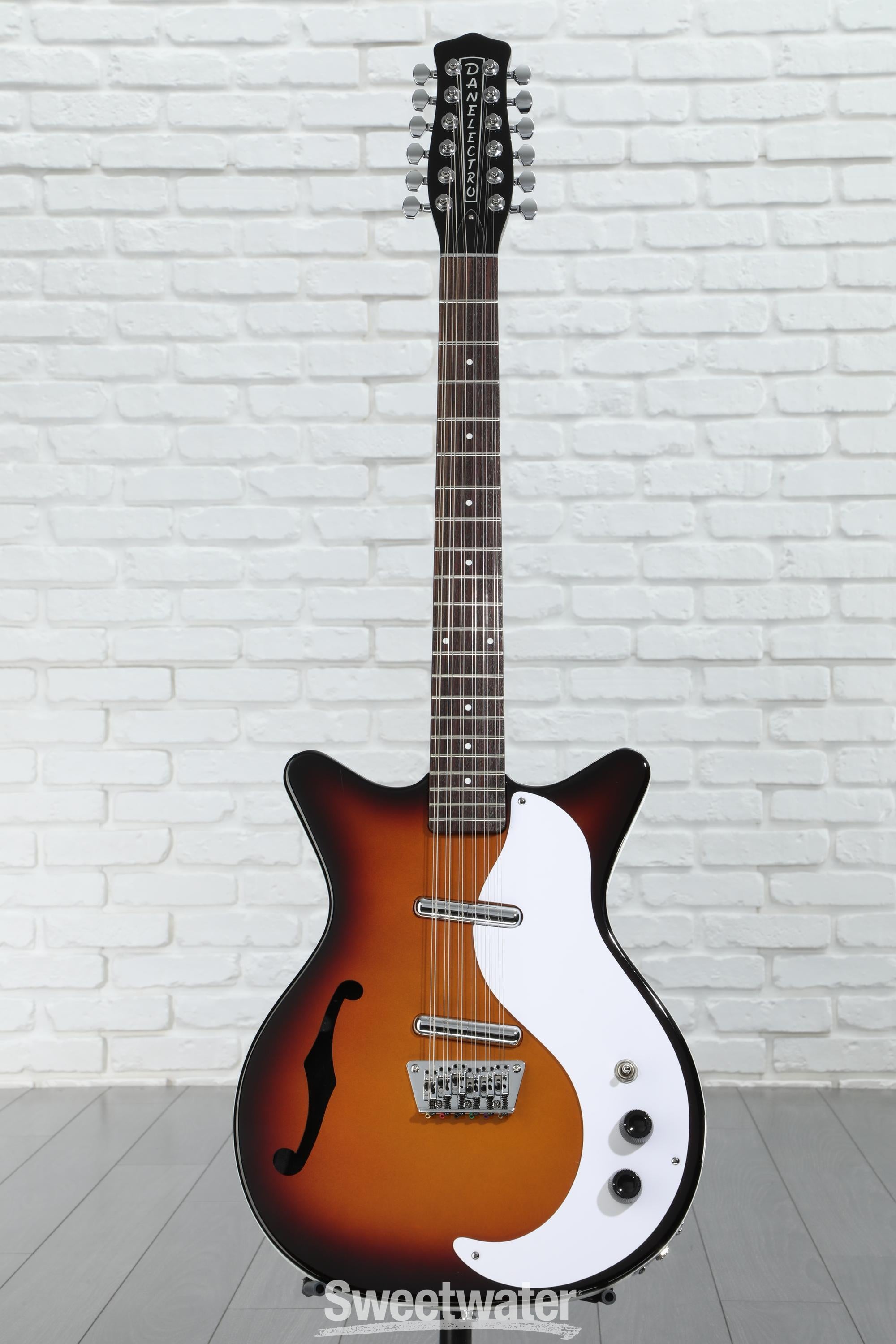 Danelectro 12-string Semi-hollowbody Electric Guitar - Cherry Sunburst ...