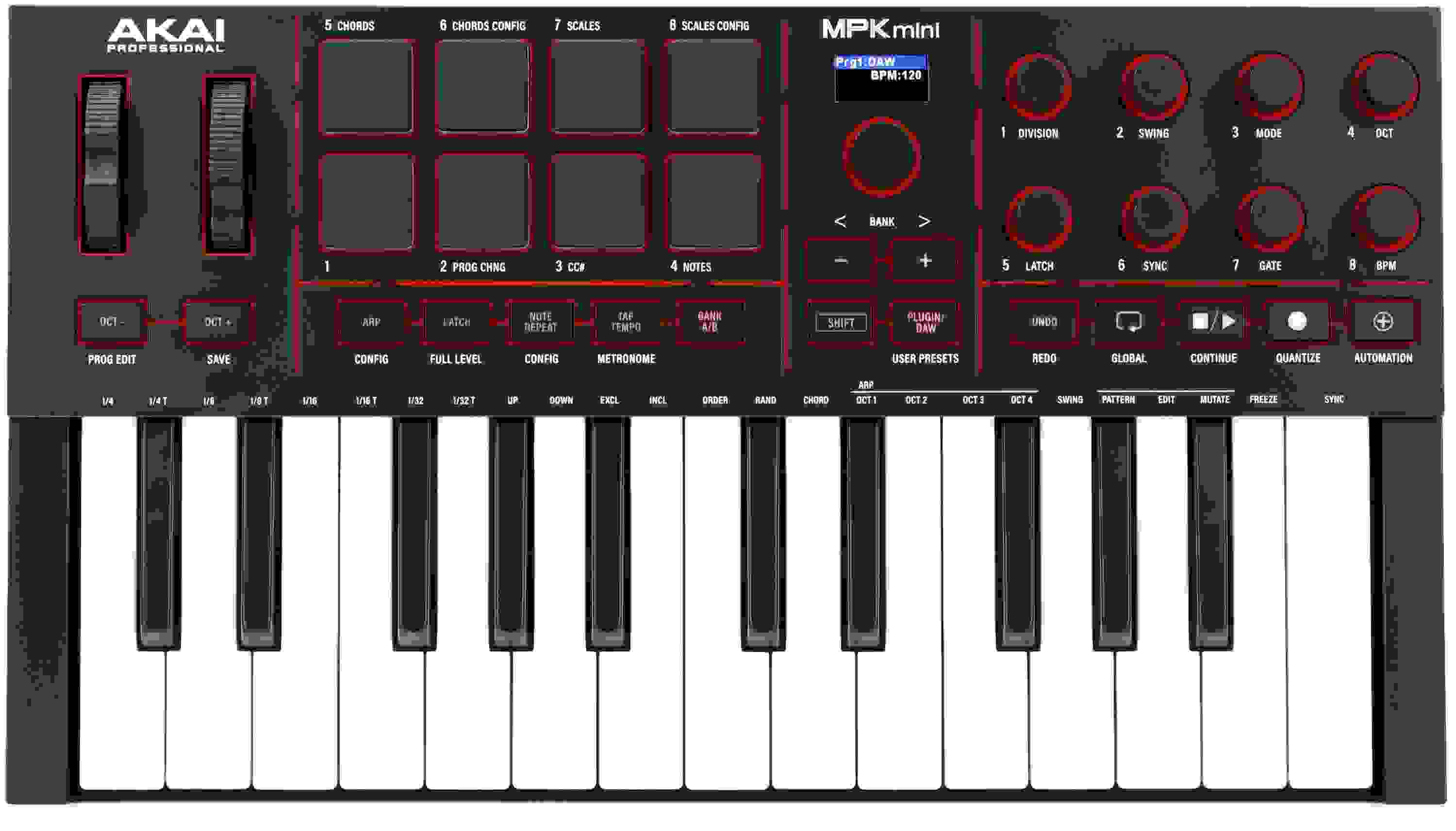 Akai Professional MPK Mini IV MIDI Keyboard Controller - Black | Sweetwater