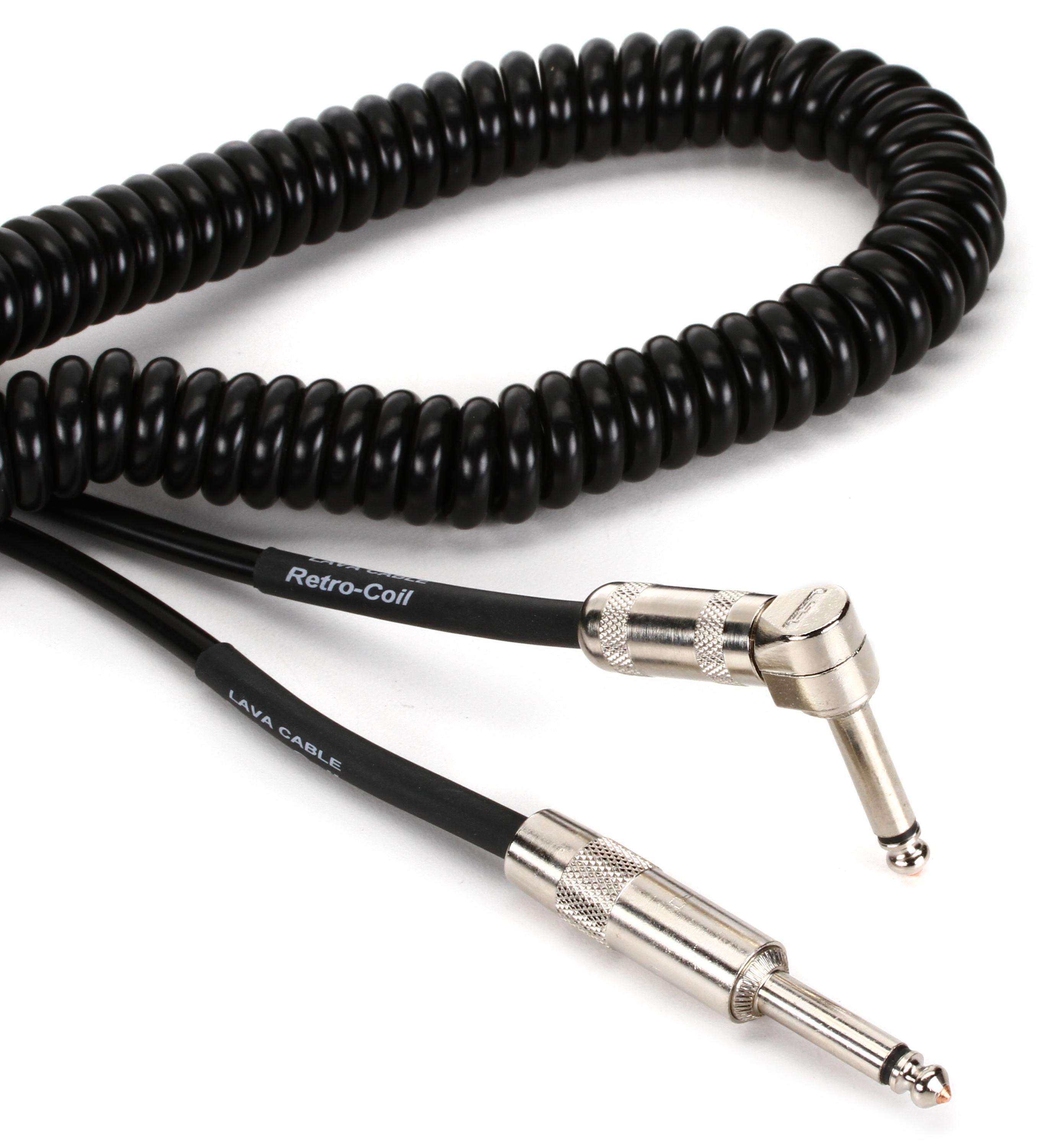 Lava Cable LCSCRB Super Coil Straight to Right Angle Instrument Cable ...